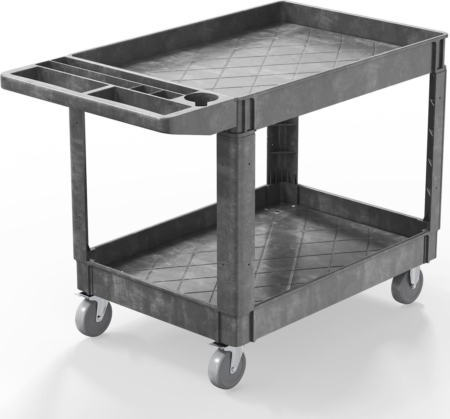 Utility Cart on Wheels, 1000 lbs Capacity Rolling Service Cart, 45 x 25 ...
