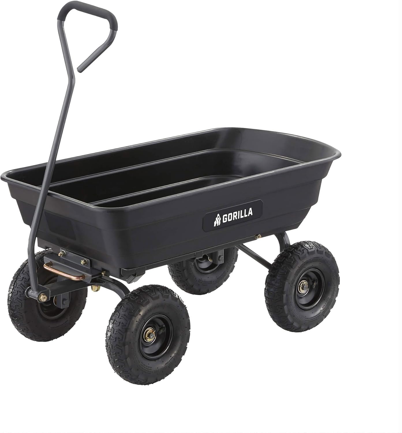 Utility Cart with Steel Frame, 600 Pound Capacity, and 10 Inch Tires ...