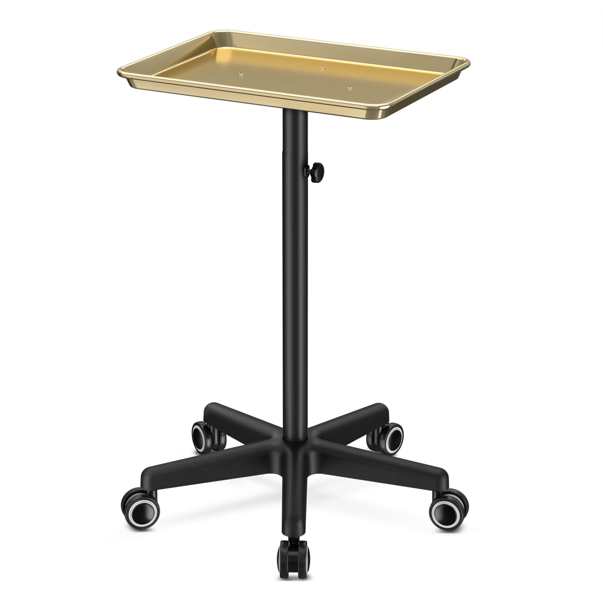 Utility Cart with Wheels Storage Cart with Tray Height Adjustable Salon ...