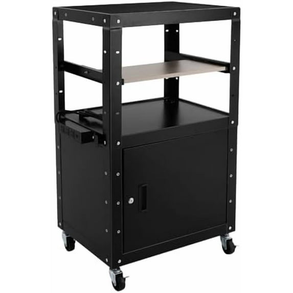 Utility Carts 77lbs Steel Large AV Cart with Extra Storage Computer ...