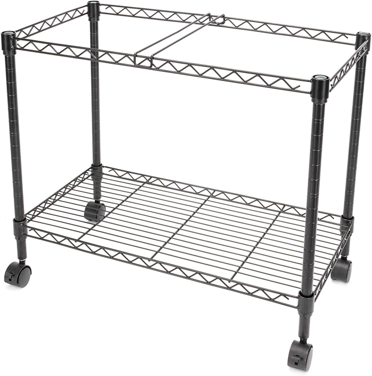 Utility Carts Single Tier Metal Rolling Mobile File Office Pedestal ...