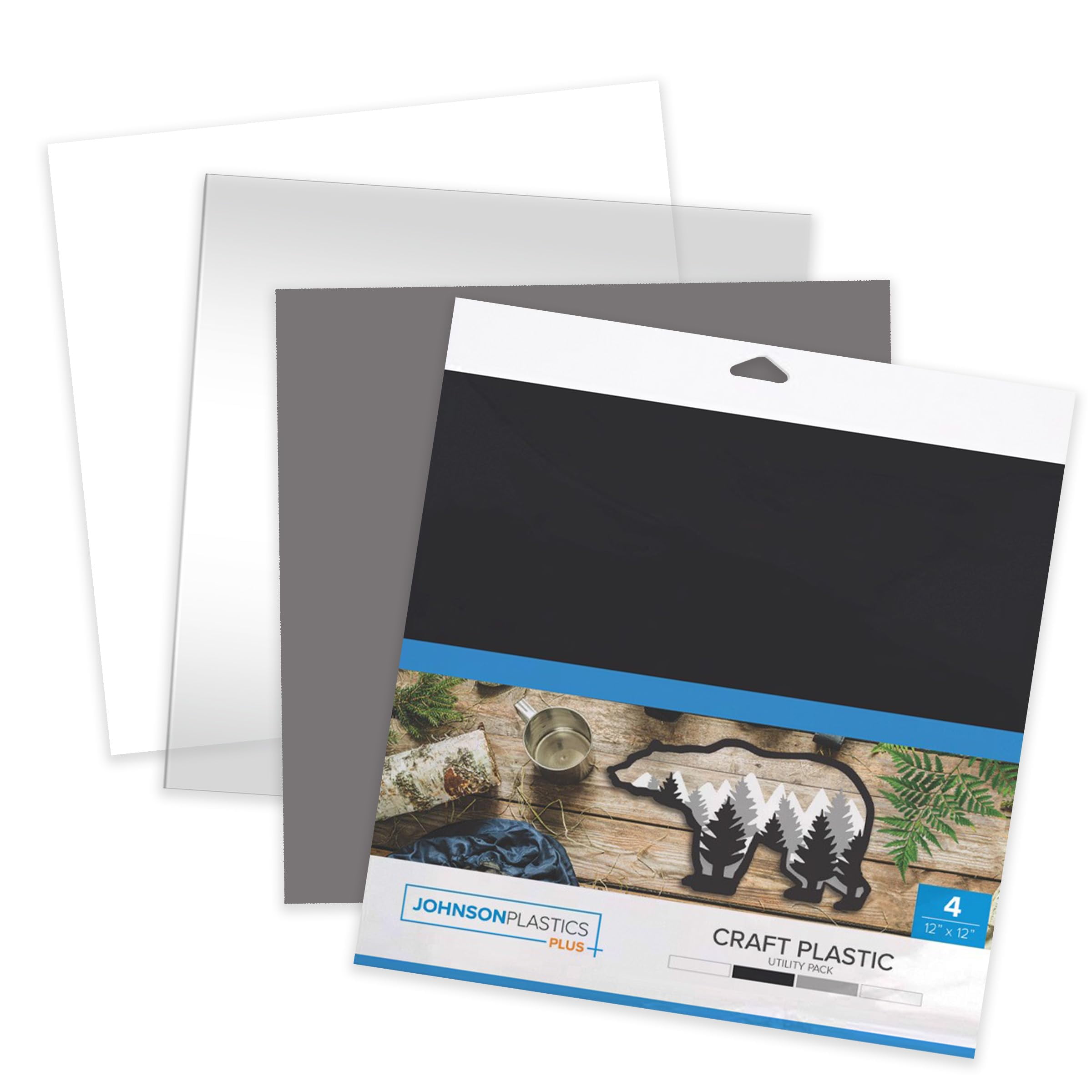 JPPlus CRAFT PLASTIC Plastic Craft Sheets for Cricut, Laser Cutter ...