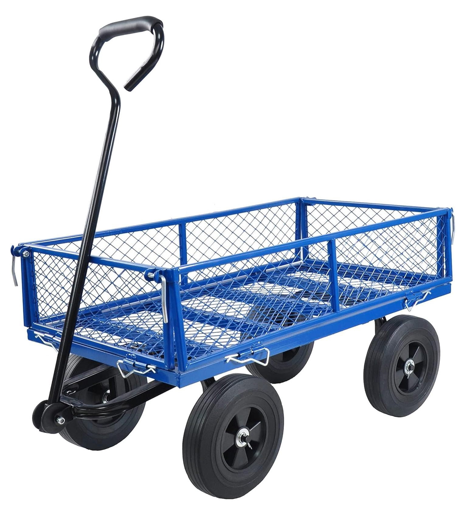 Utility Garden Cart Wagon for Lawn, Yard.with Detachable Side。The Load ...