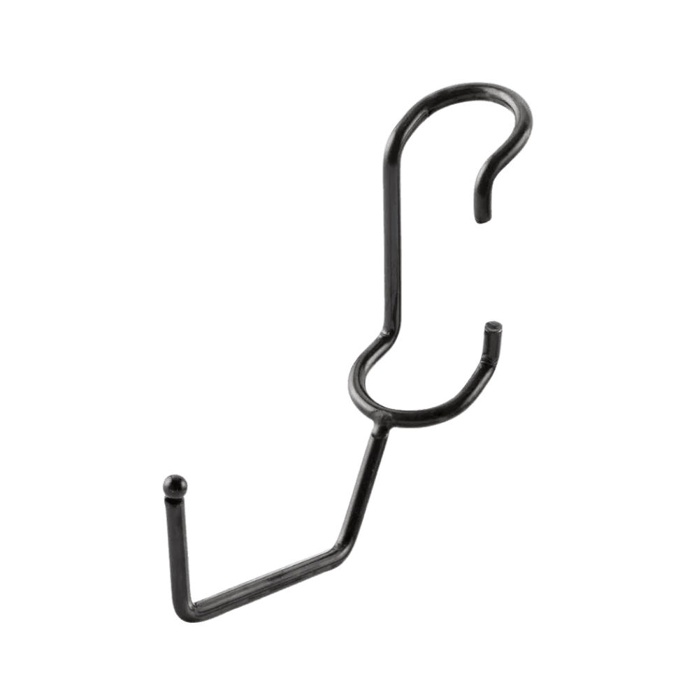 Utility Hanger Pole Hooks – 5 Pack – Black Wire Shelf Hooks for Tools ...