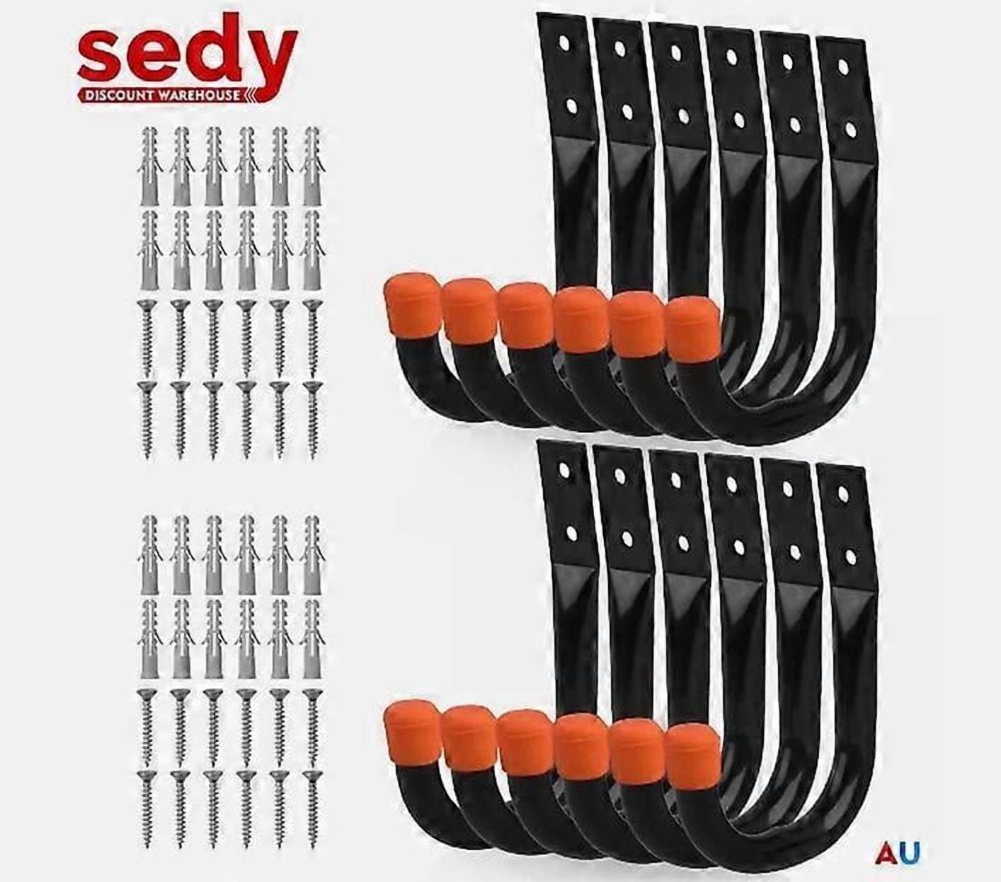 Utility Hooks for Garage, Heavy Duty Wall Mount Hangers with Non ...