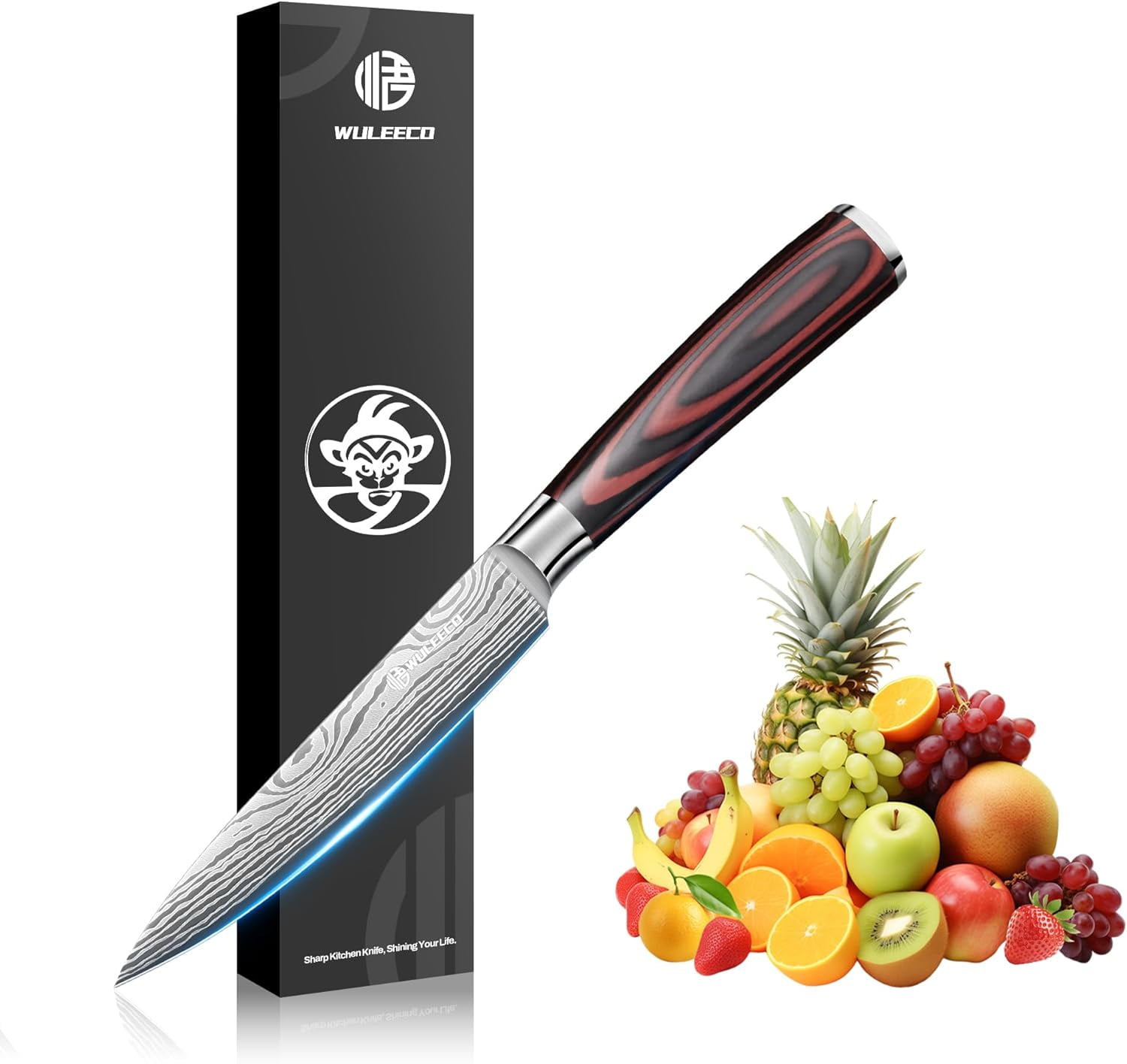 Utility Knife 5 Inch Chef Knife Ultra Sharp Kitchen Knife with High ...