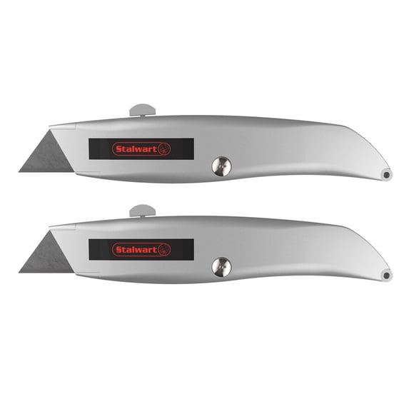 Utility Knife with Retractable Blade– Ergonomic Aluminum Alloy Box ...