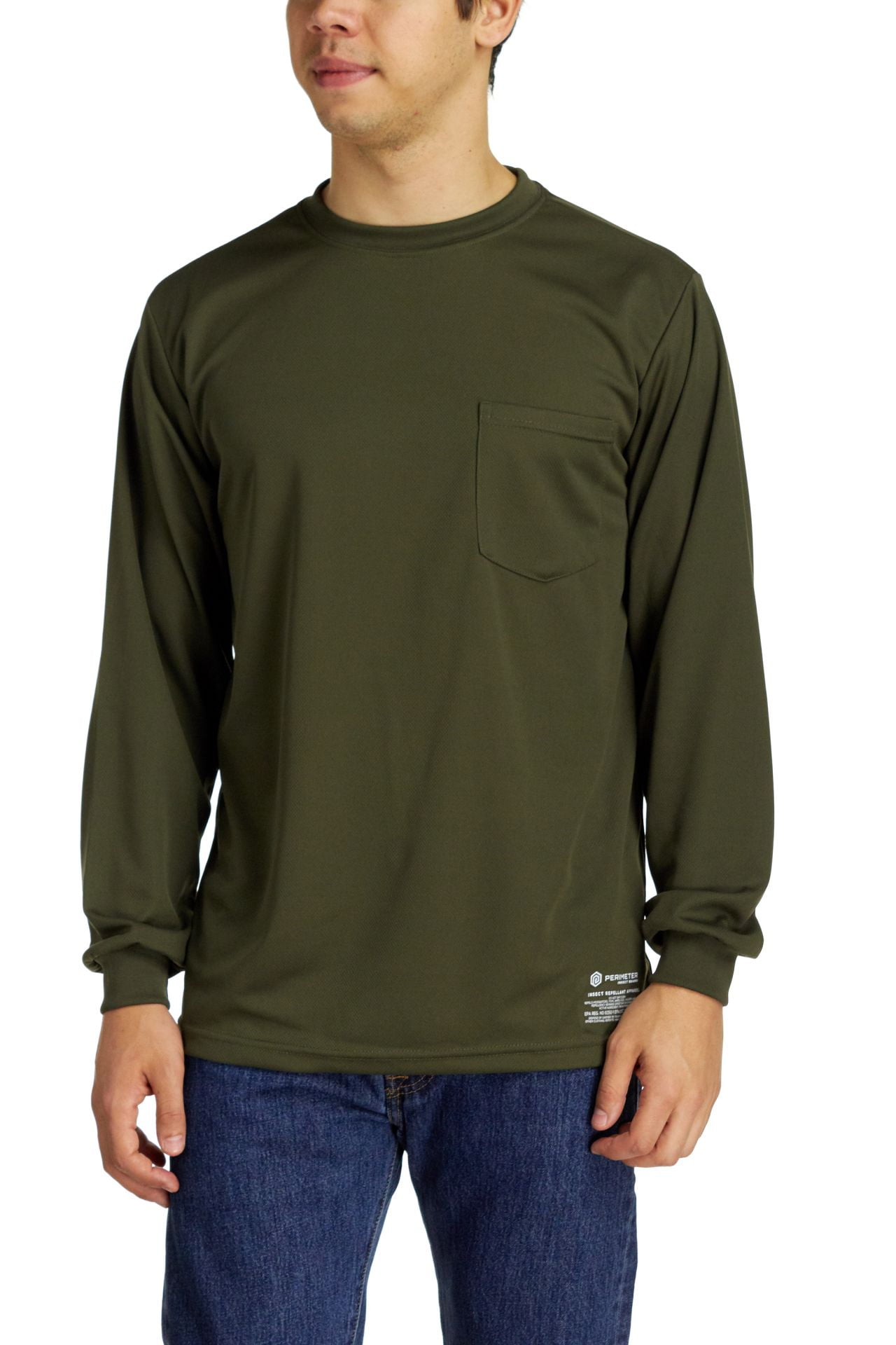 Utility Pro Men's Long Sleeve Tee With Perimeter Insect Guard, Olive ...