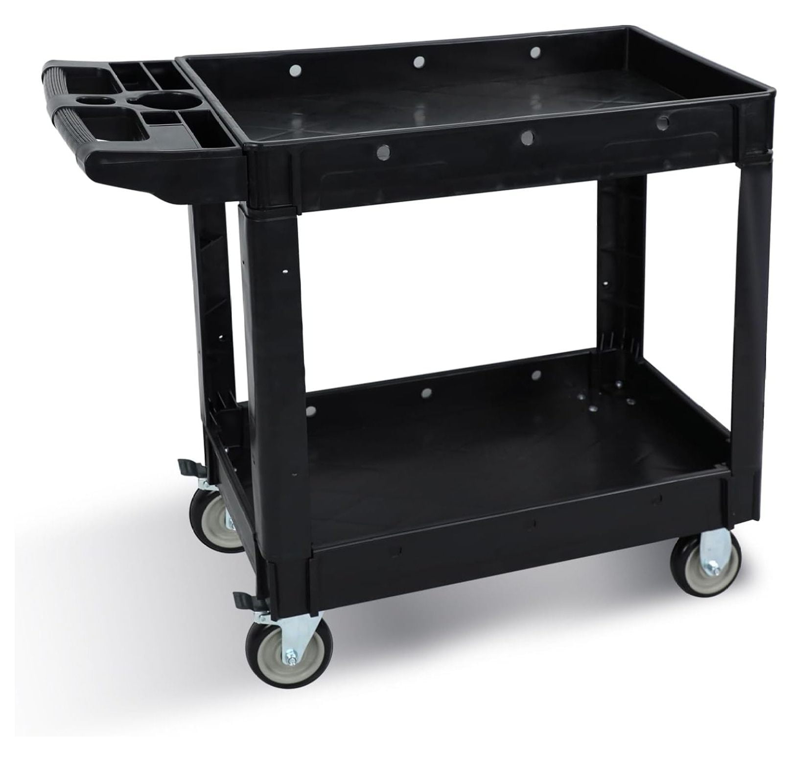 Utility Rolling Tool Cart, 40 x 17-Inch Plastic Rolling Cart Huge ...