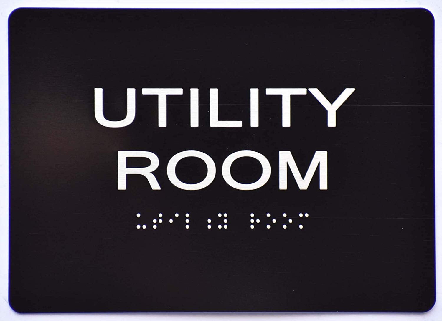 Utility Room Sign -Black(Aluminium, Black/Silver,Size 5x7) The ...