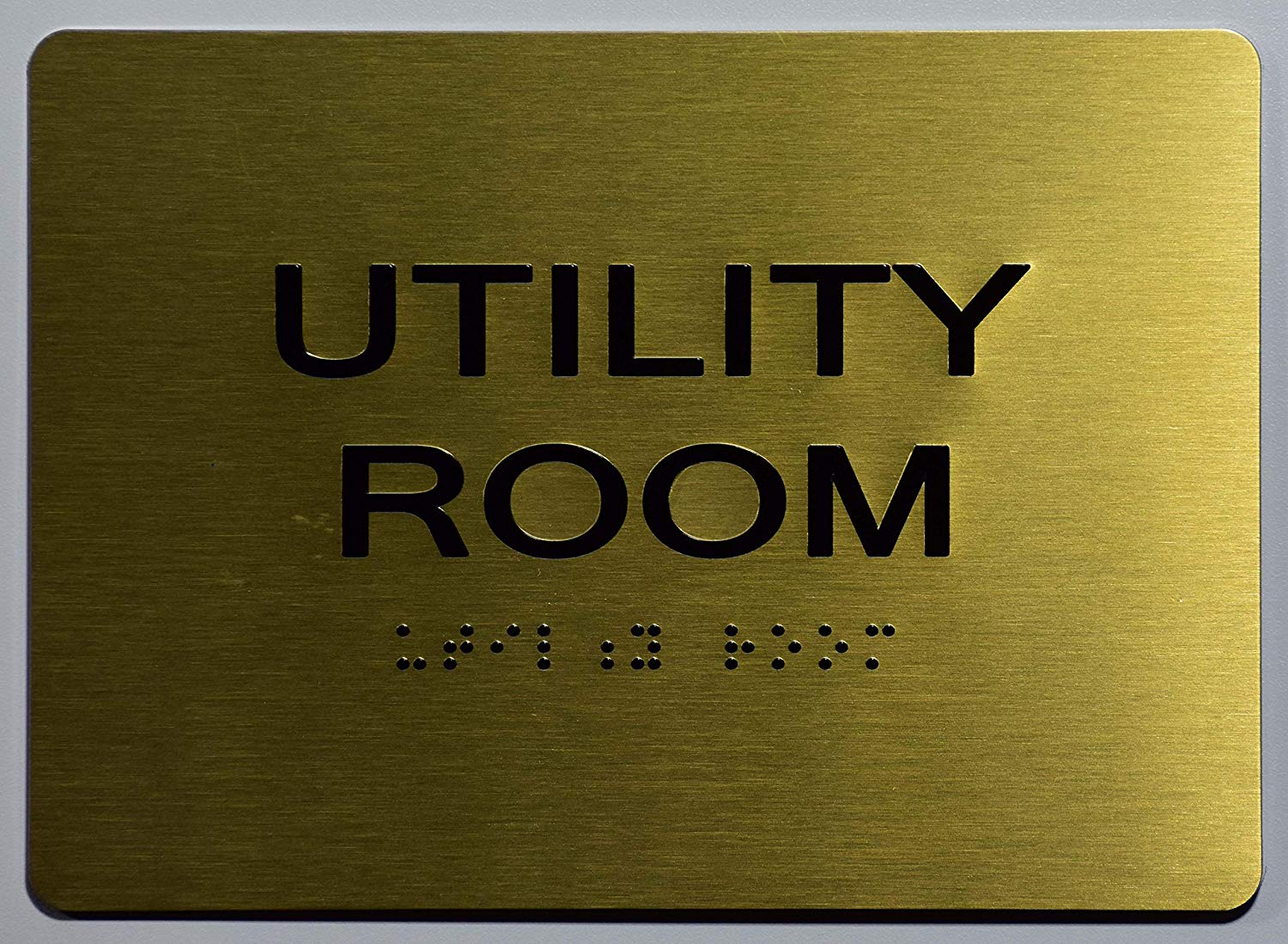 Utility Room Sign - Gold(Aluminium, Gold/Black,Size 5x7) The Sensation ...