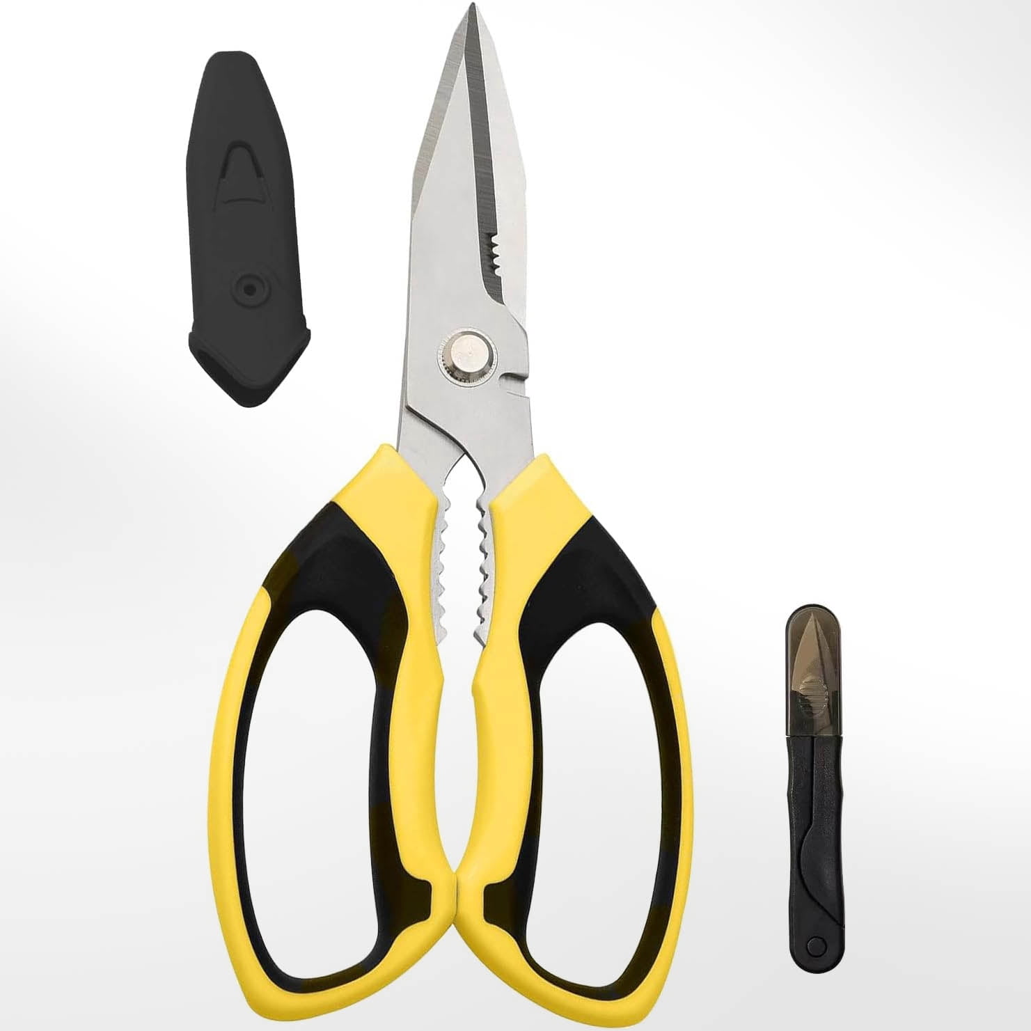 Utility Scissors all Purpose Heavy Duty, sharp Scissors with Protective ...