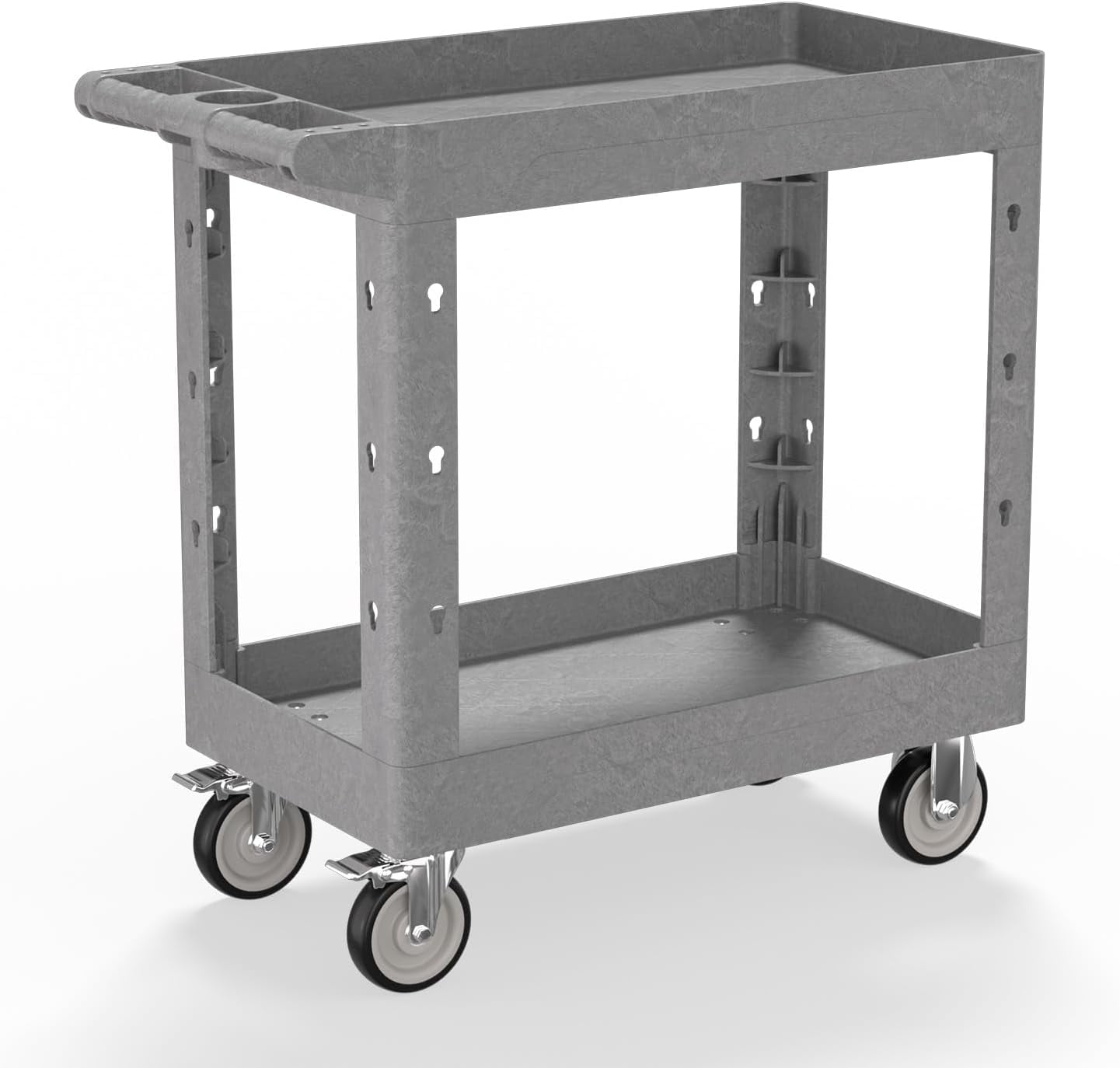 Utility Service Cart, Heavy Duty Tool Cart，Full Swivel Wheels, Capacity ...