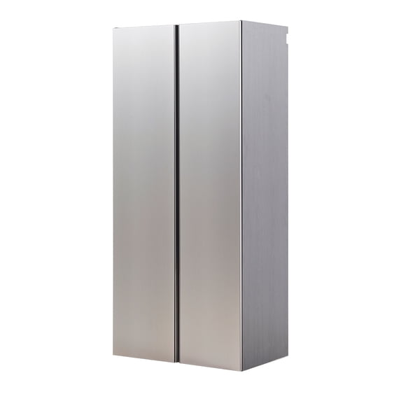 Utility Storage Cabinet, Modern Style Cupboard with 2 Doors and Storage ...