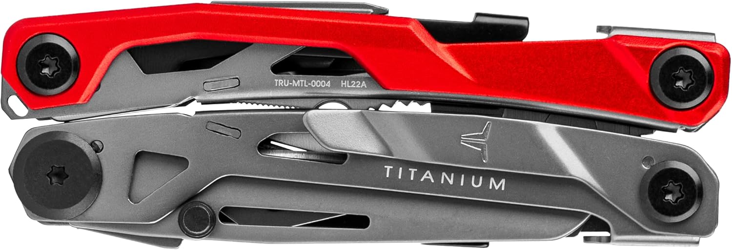 Utility TI Locking Pocket Multi-Tool, 8-in-1 Tool Kit, Titanium Nitride ...