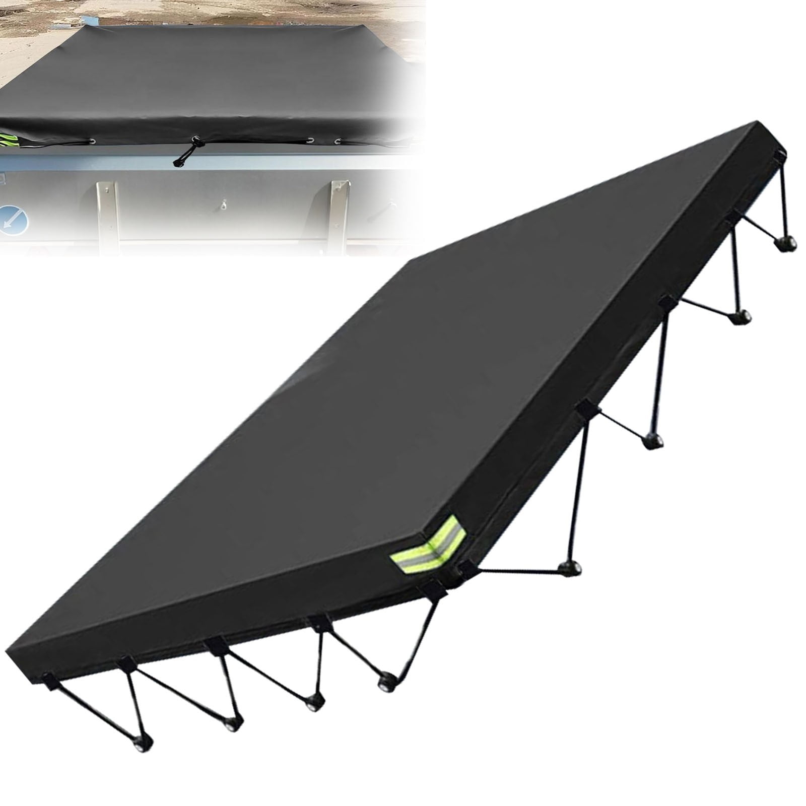 Utility Trailer Cover, Leather Truck Compartment Cover, Windproof Body ...