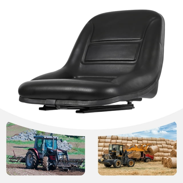 Utility Universal Lawn Mower Seat Black Garden Tractor Seat Cranes ...
