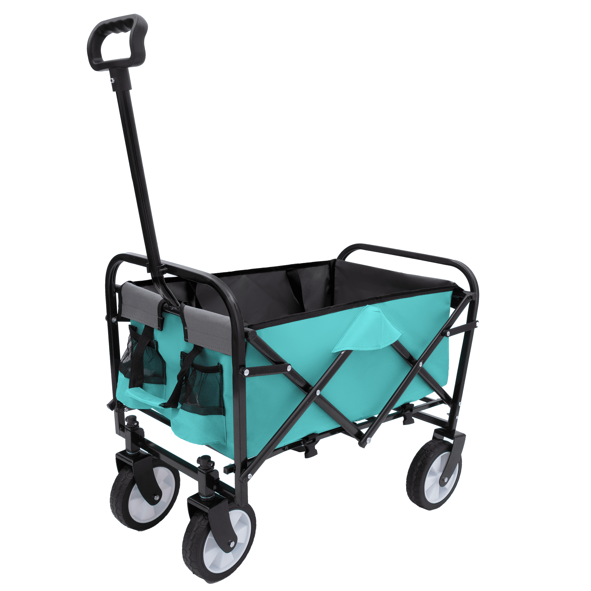 Utility Wagon Cart Foldable with Strapping System, Heavy Duty 225lbs ...