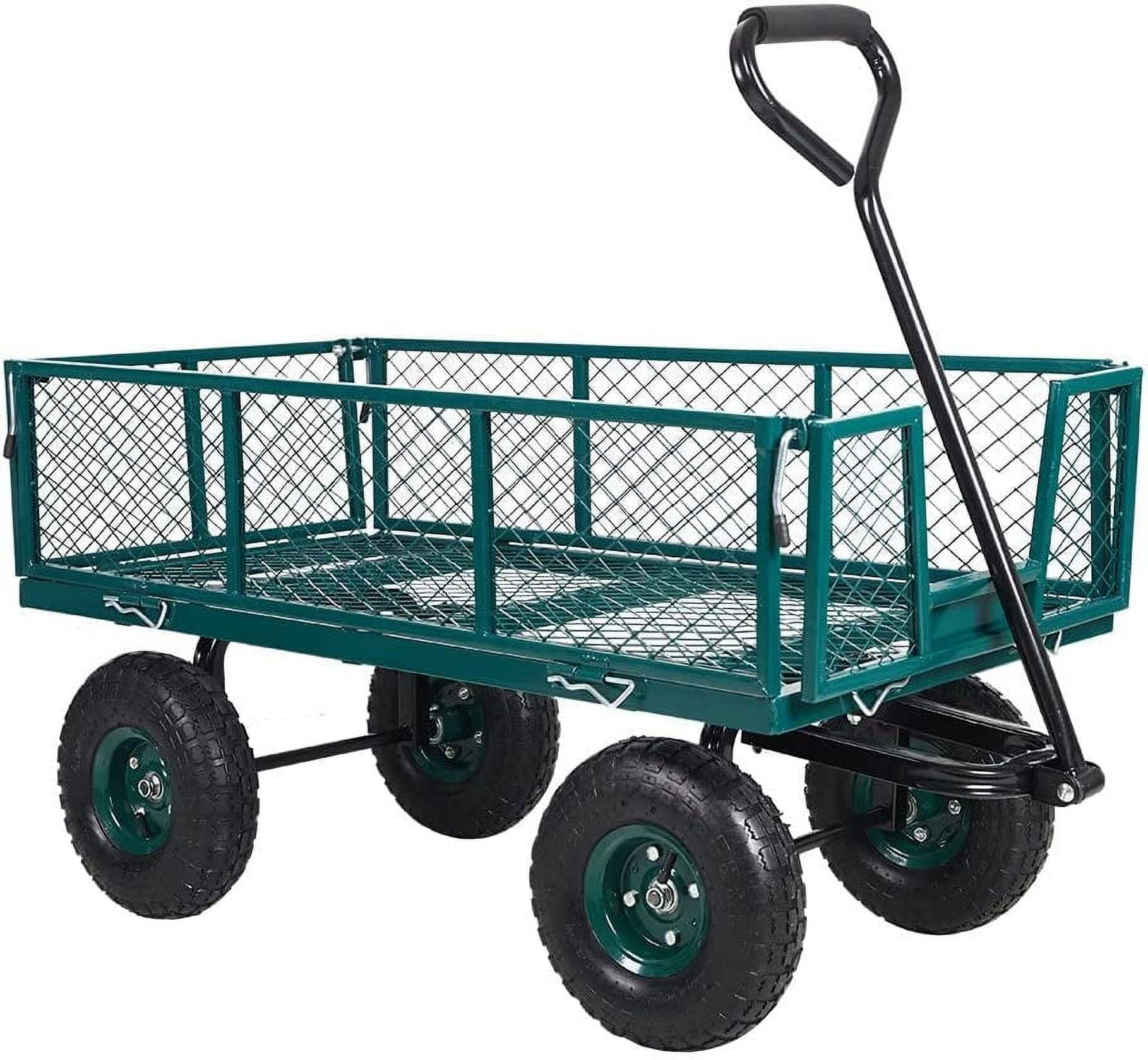 Utility Wagon Farm and Heavy Duty Cart with Removable Folding Sides ...