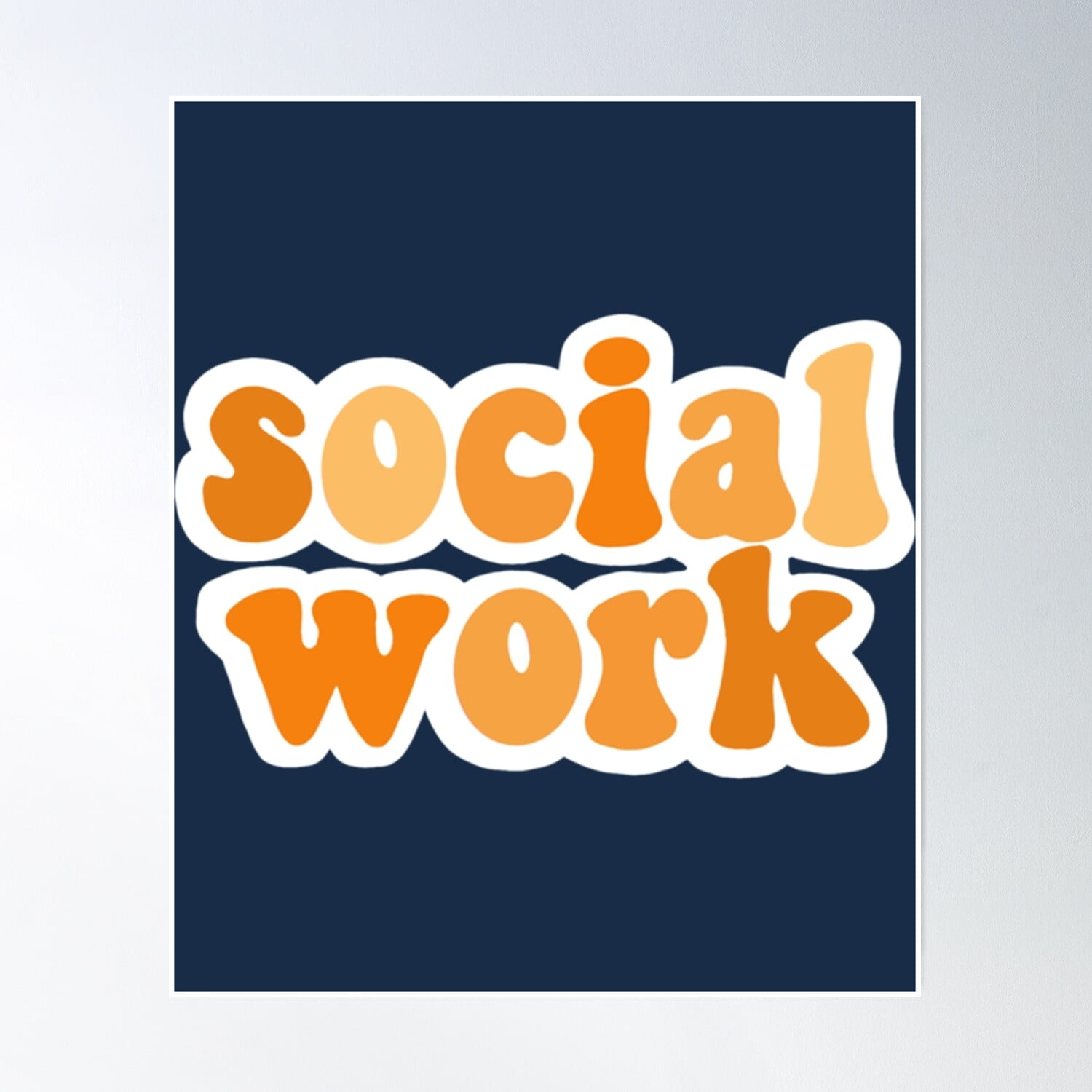 Utk Social Work Design Active Poster Wall Art, Modern Wall Decor, 12x18 ...