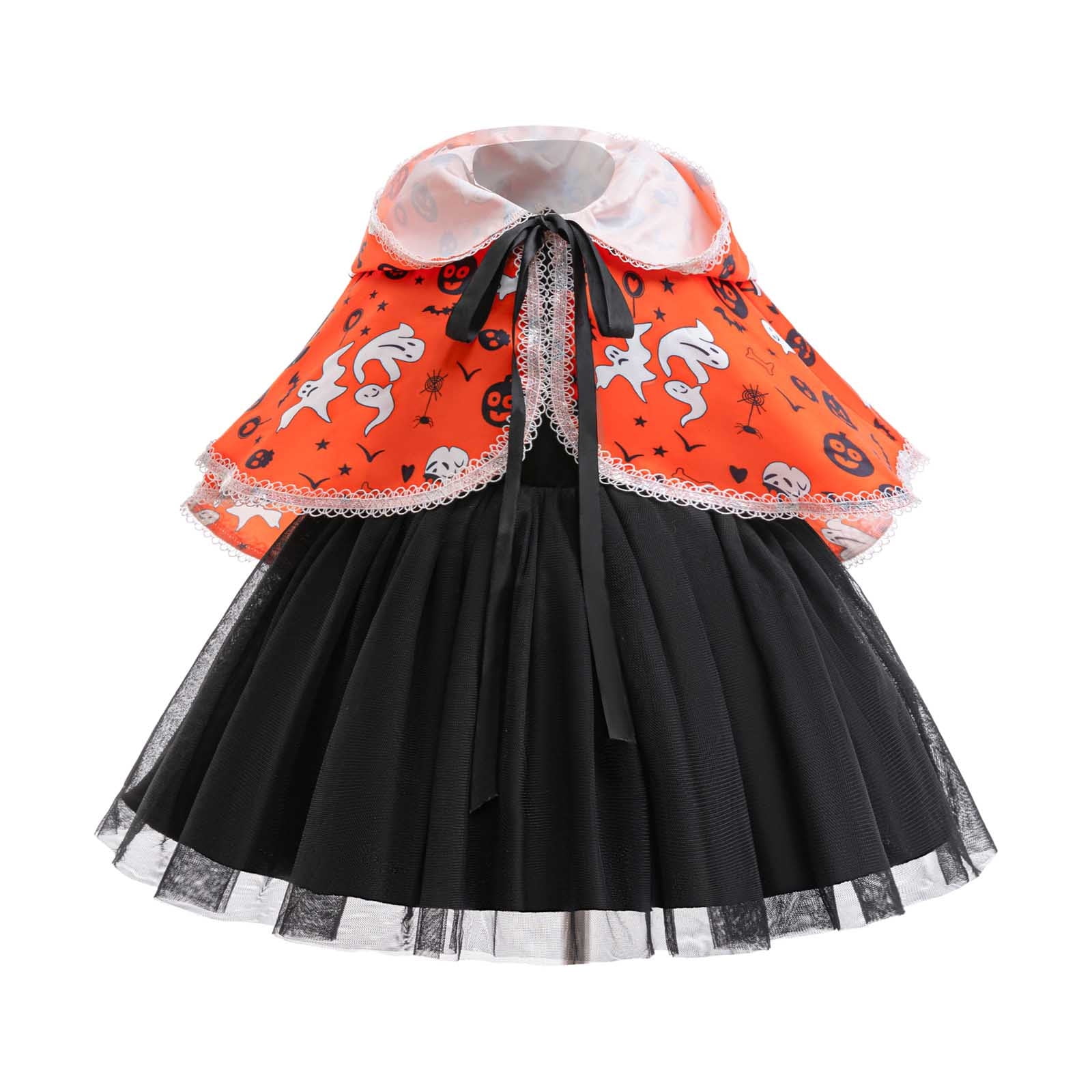 Utlike 2 Pack Halloween Outfits For Girls Toddler Sleeveless Hallomas ...