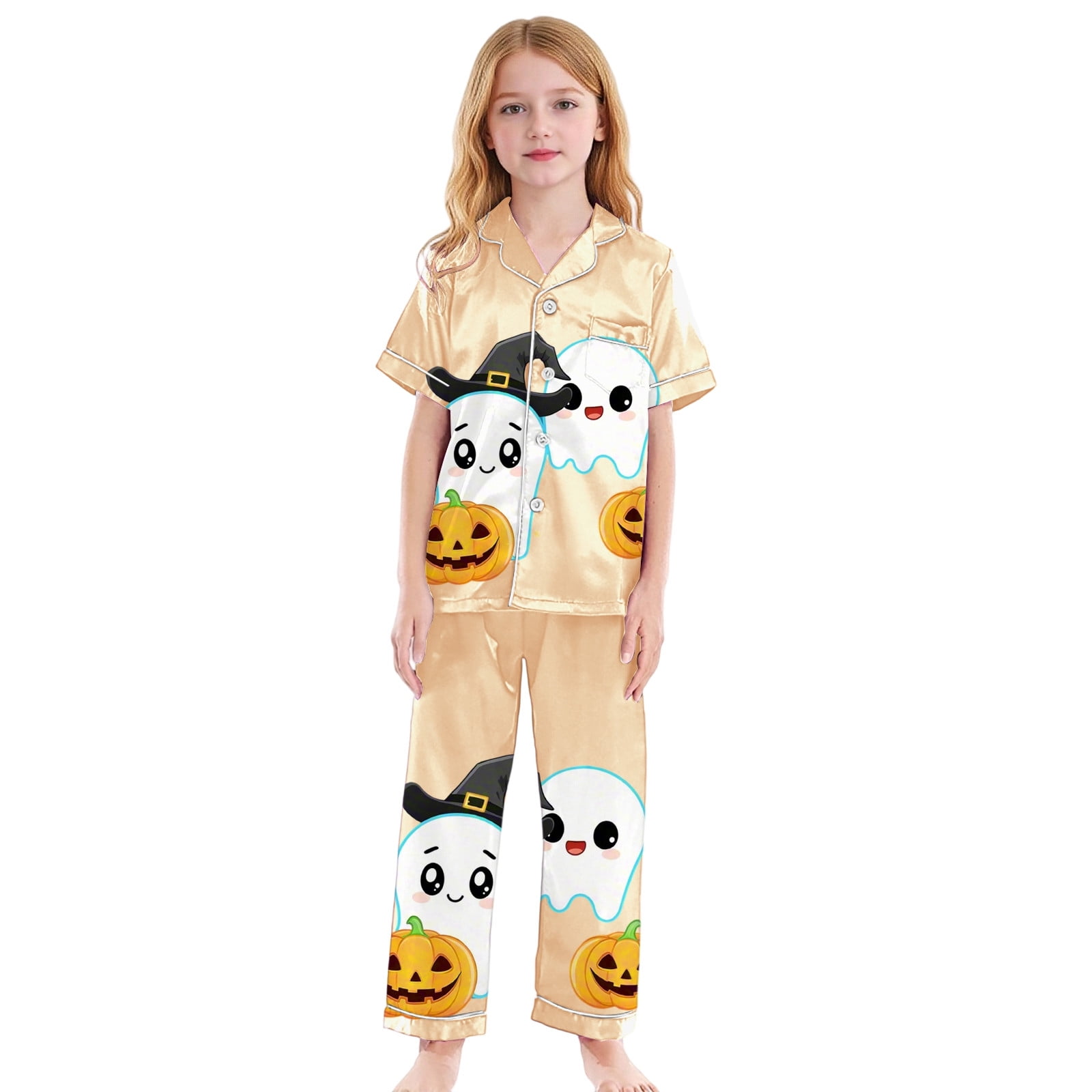Utlike 3 Pack Girls Halloween Pajamas Set Plus Size Sleepwear Hallomas ...