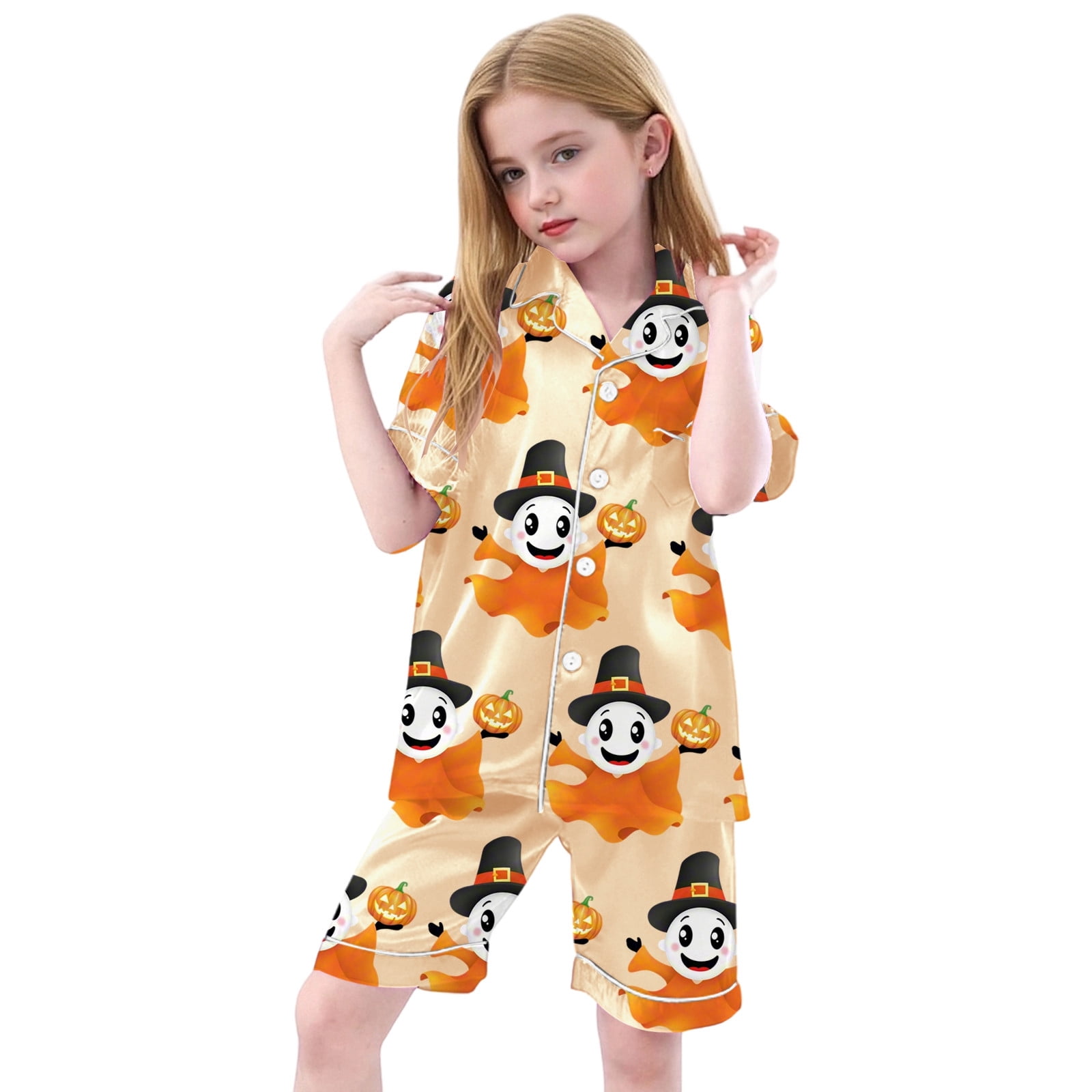 Utlike 3 Pack Girls Halloween Pajamas Set Plus Size Sleepwear Hallomas ...