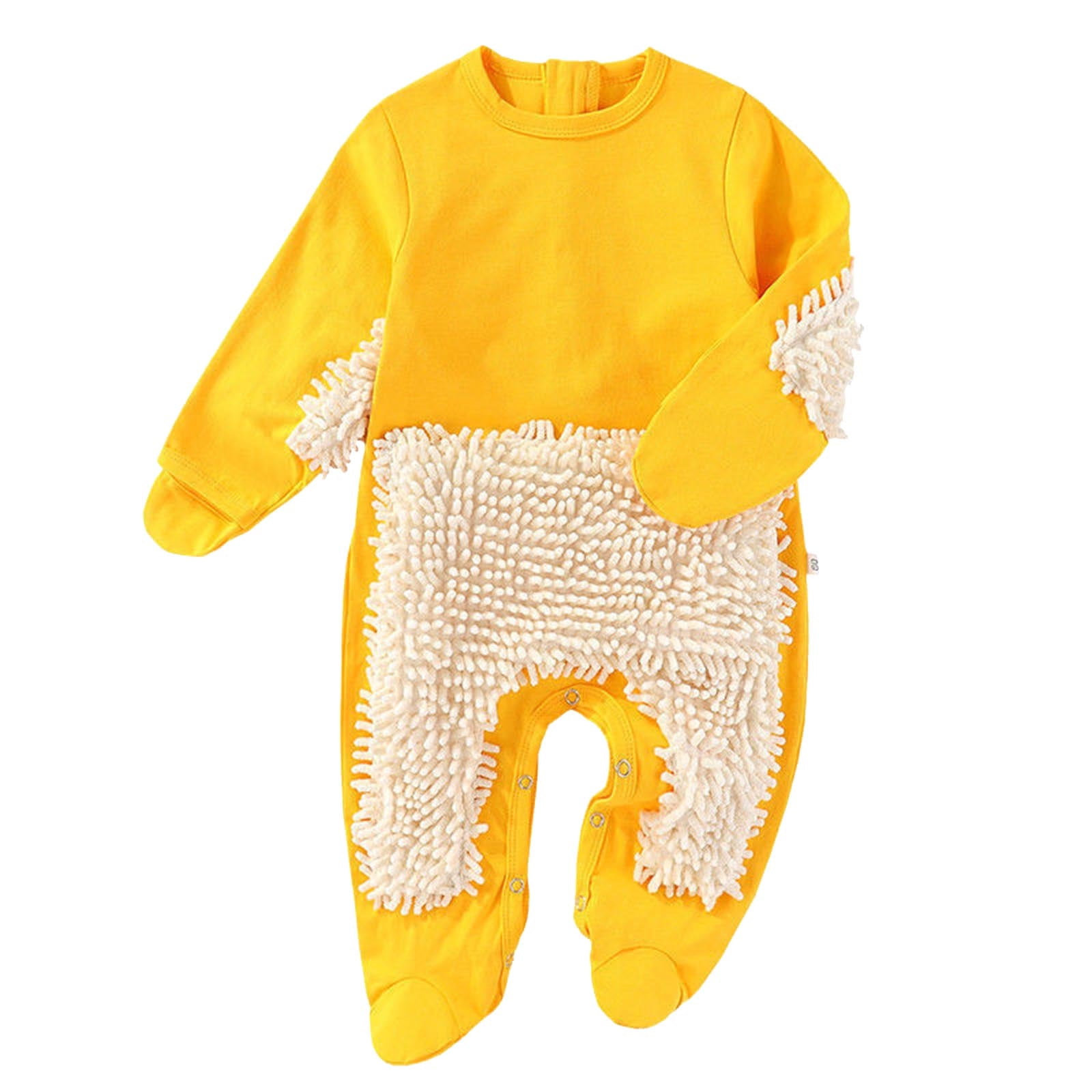 Utlike Baby Boys Bodysuits Mop Infant For Crawling Floor Cleaning ...