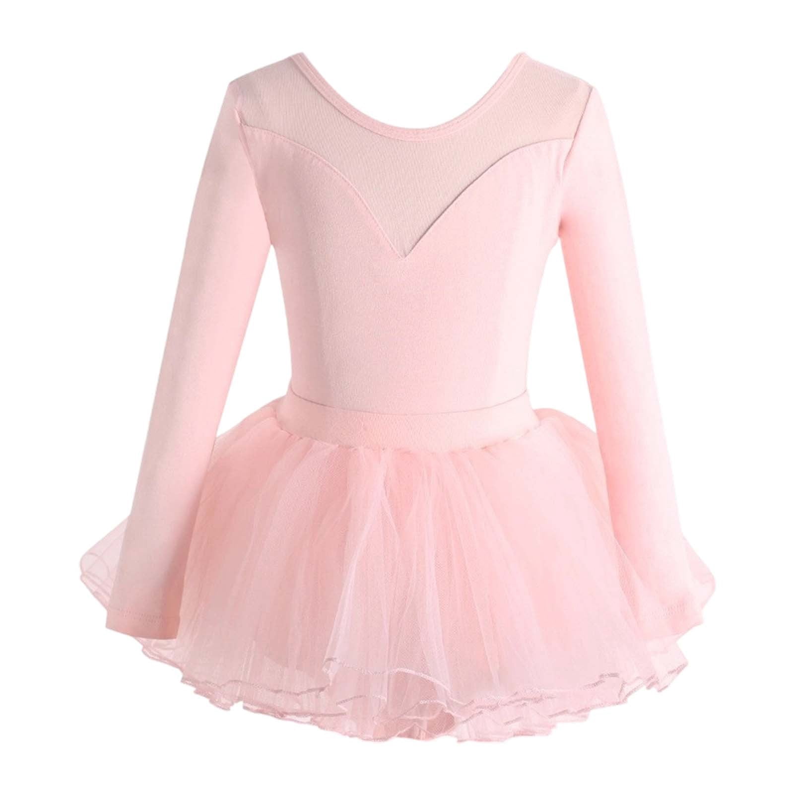 Utlike Girls Ballet Dance Dresses Gymnasium Dress Long Sleeves Leotard ...
