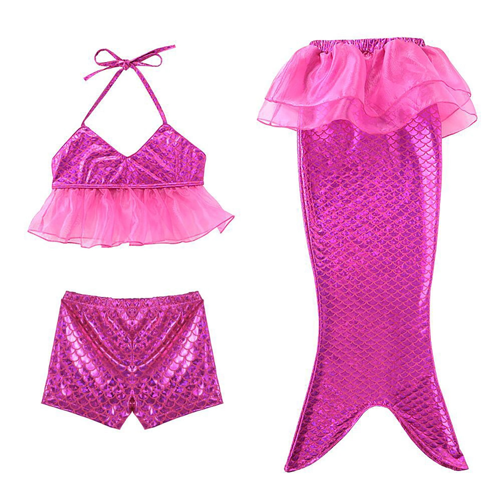 Utlike Girls Bathing Suit 3 Pack Cute Ruffle Tankini Swimsuits With ...