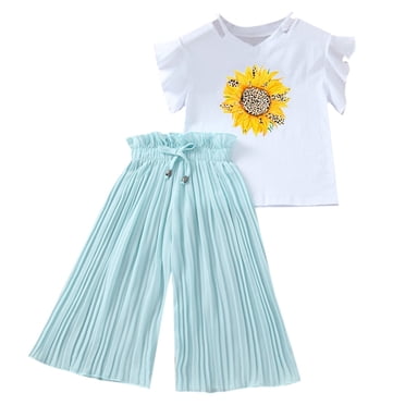 Girls Outfit Sets Girl Sets Outfits Tops+Ruffle Pants Kids Shirt T ...