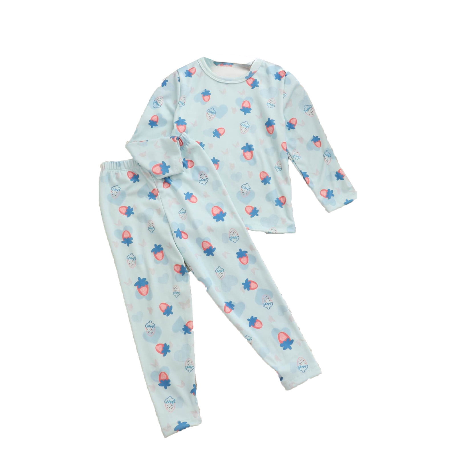 Utlike Girls Pajamas Set Soft Sleepwear Kids Loungewear Round Neck ...