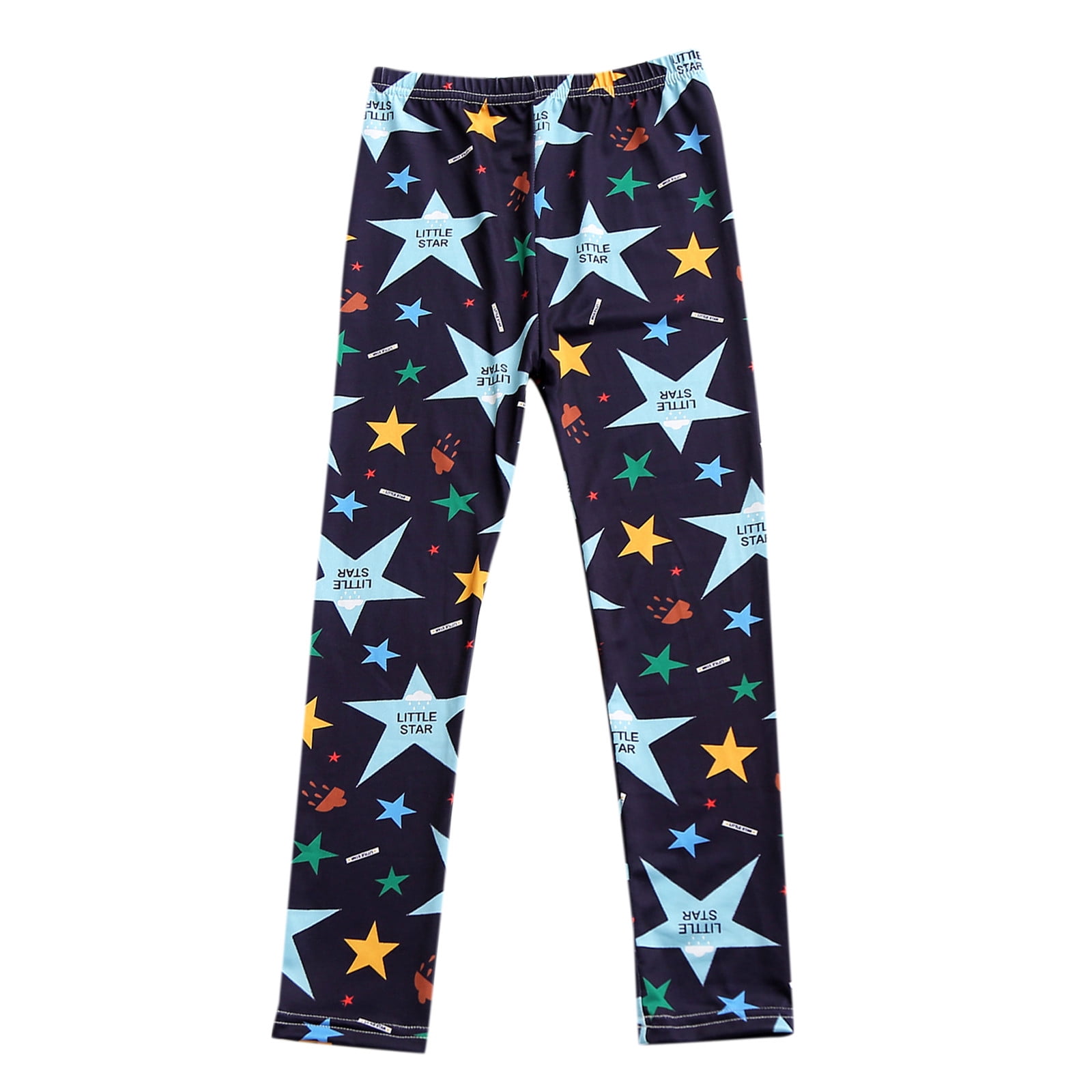 Utlike Girls Pants Kids Printed Trousers Spring Children Leggings Plus ...