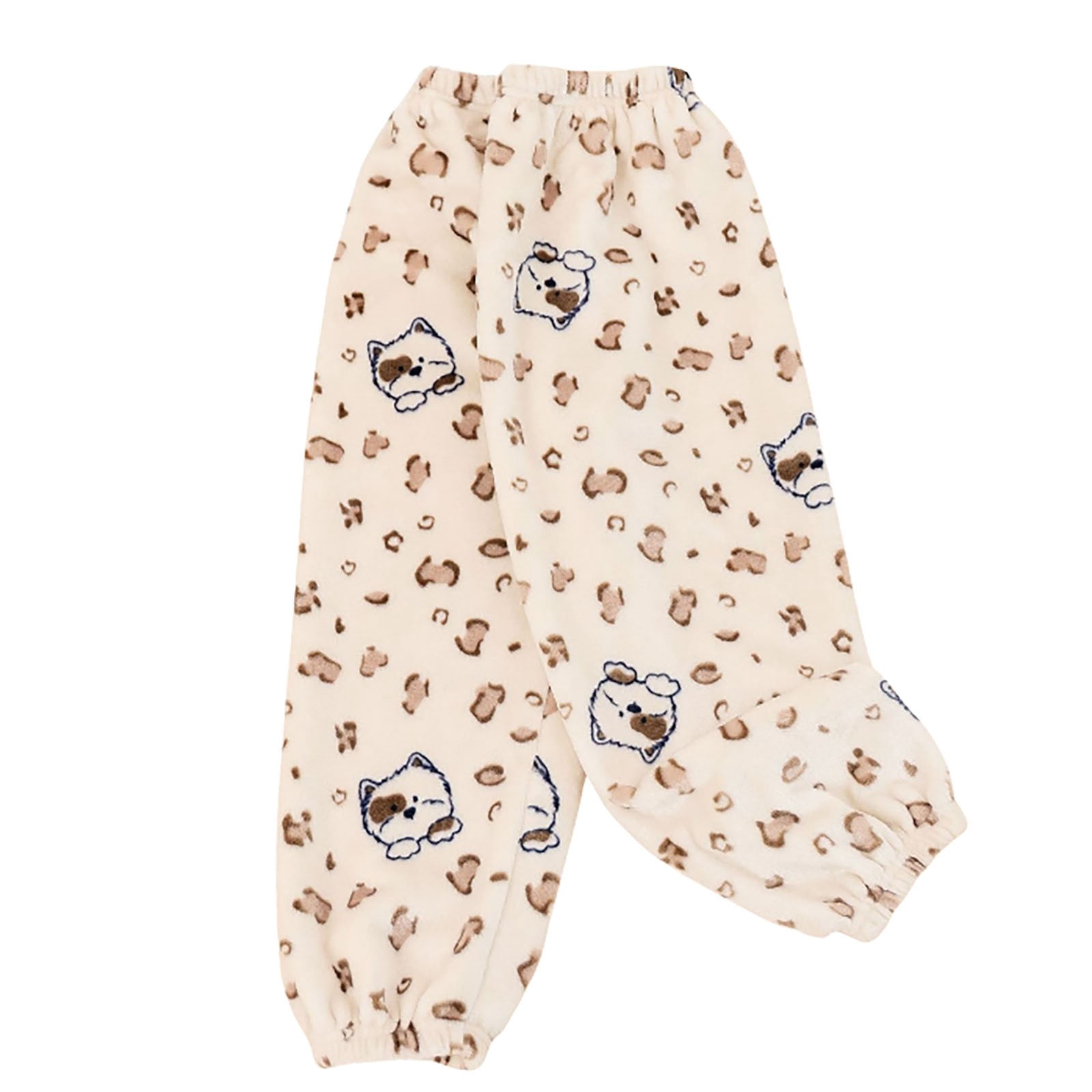 Utlike Girls Pants Winter Pajama Pants Flannel Thermal Bottoms For Kids ...