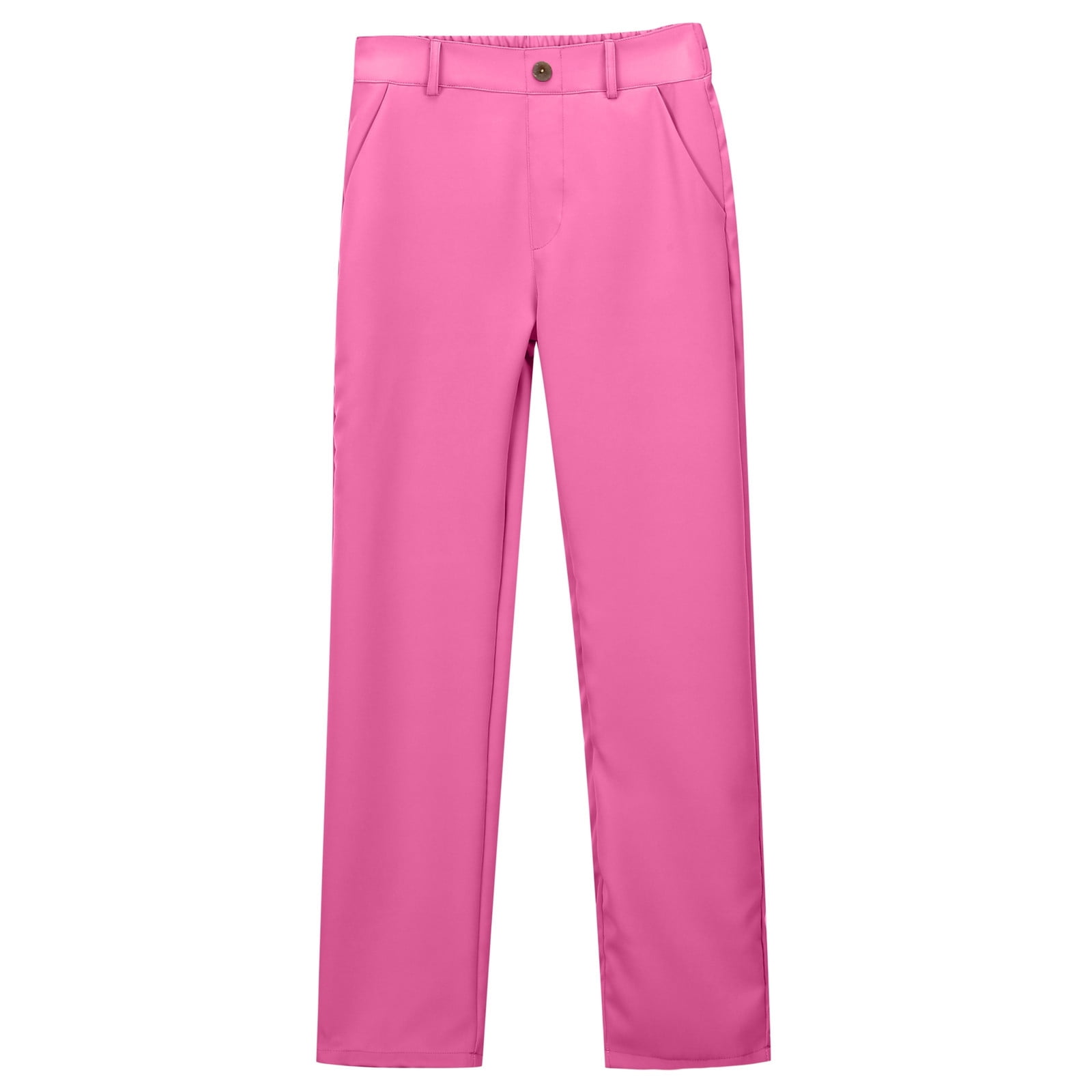 Utlike Girls School Uniform Pants With Pockets Solid Color High ...