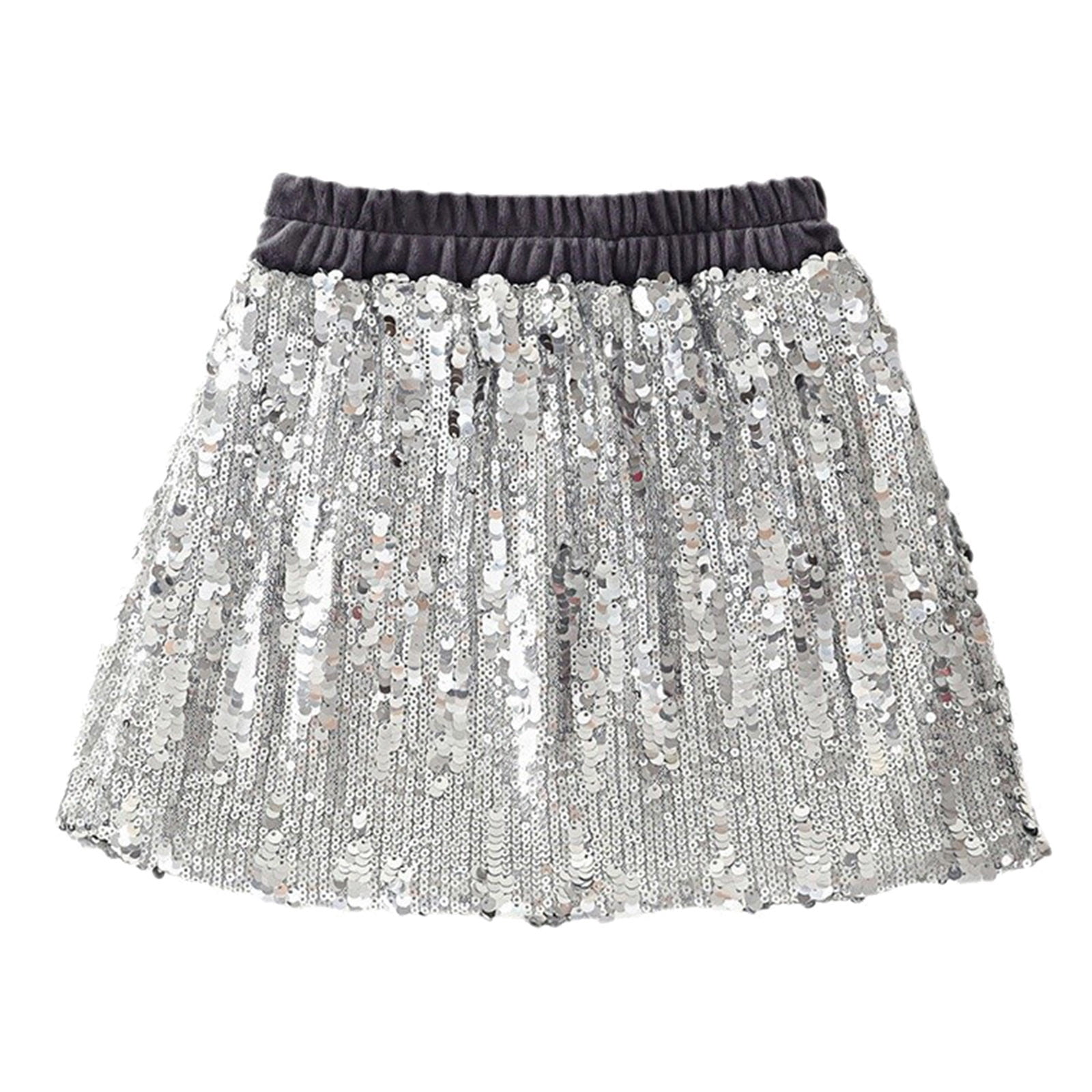 Utlike Girls Short Skirts Sequin Mini Skirt Glitter Fashion Dance ...