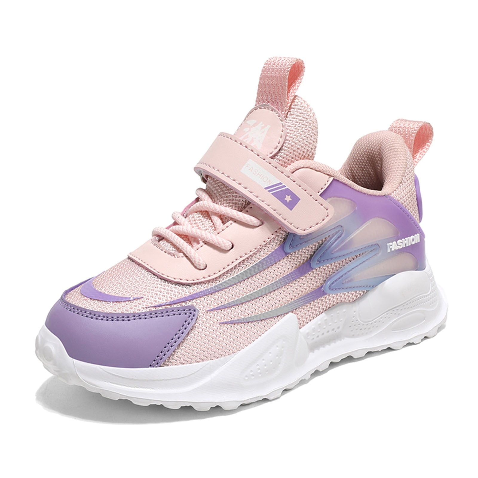 Utlike Girls Sneakers Mesh Lace Up Sport Shoes Color Matching Casual ...