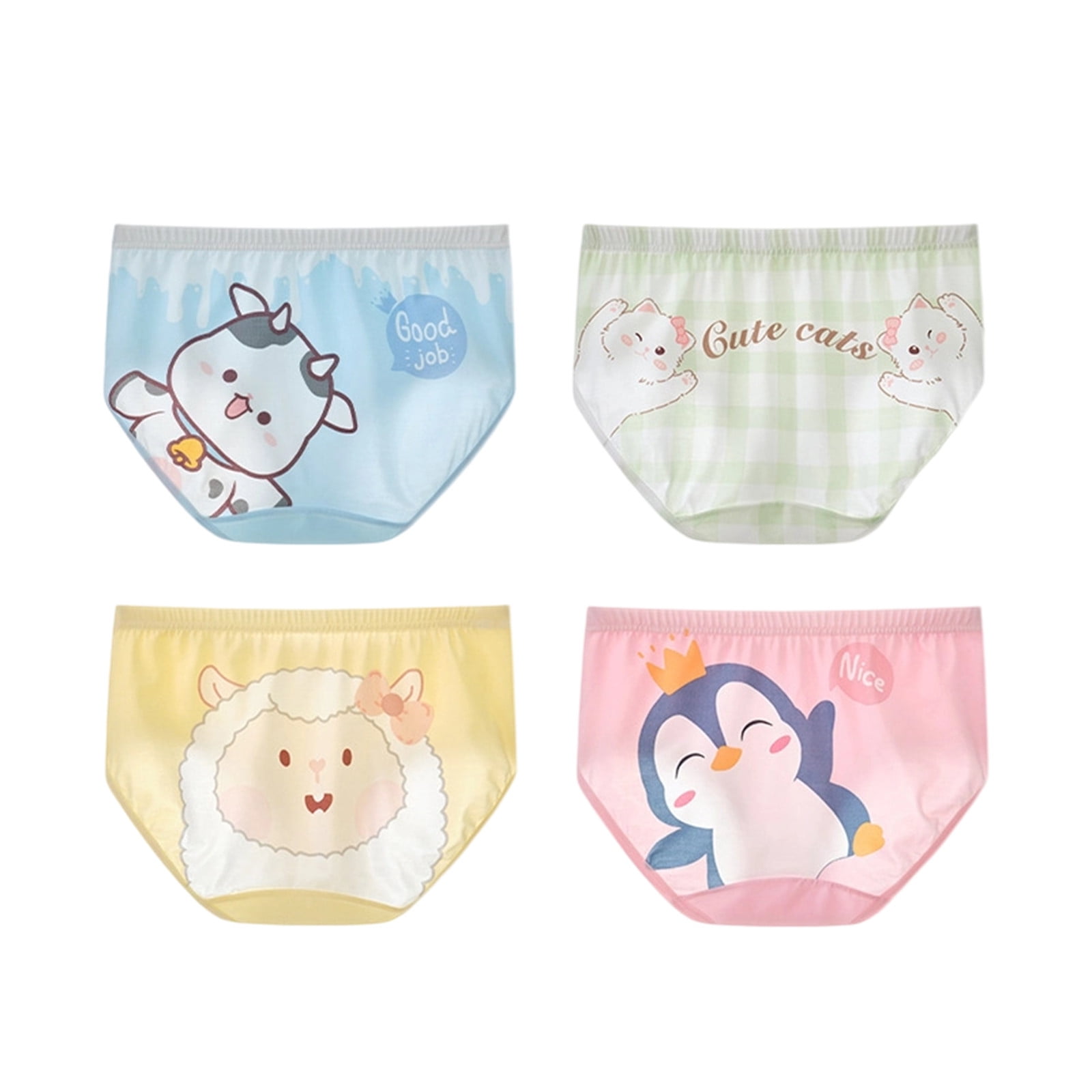 Utlike Girls Underwear Soft Breathable Panties For Toddler Comfortable ...