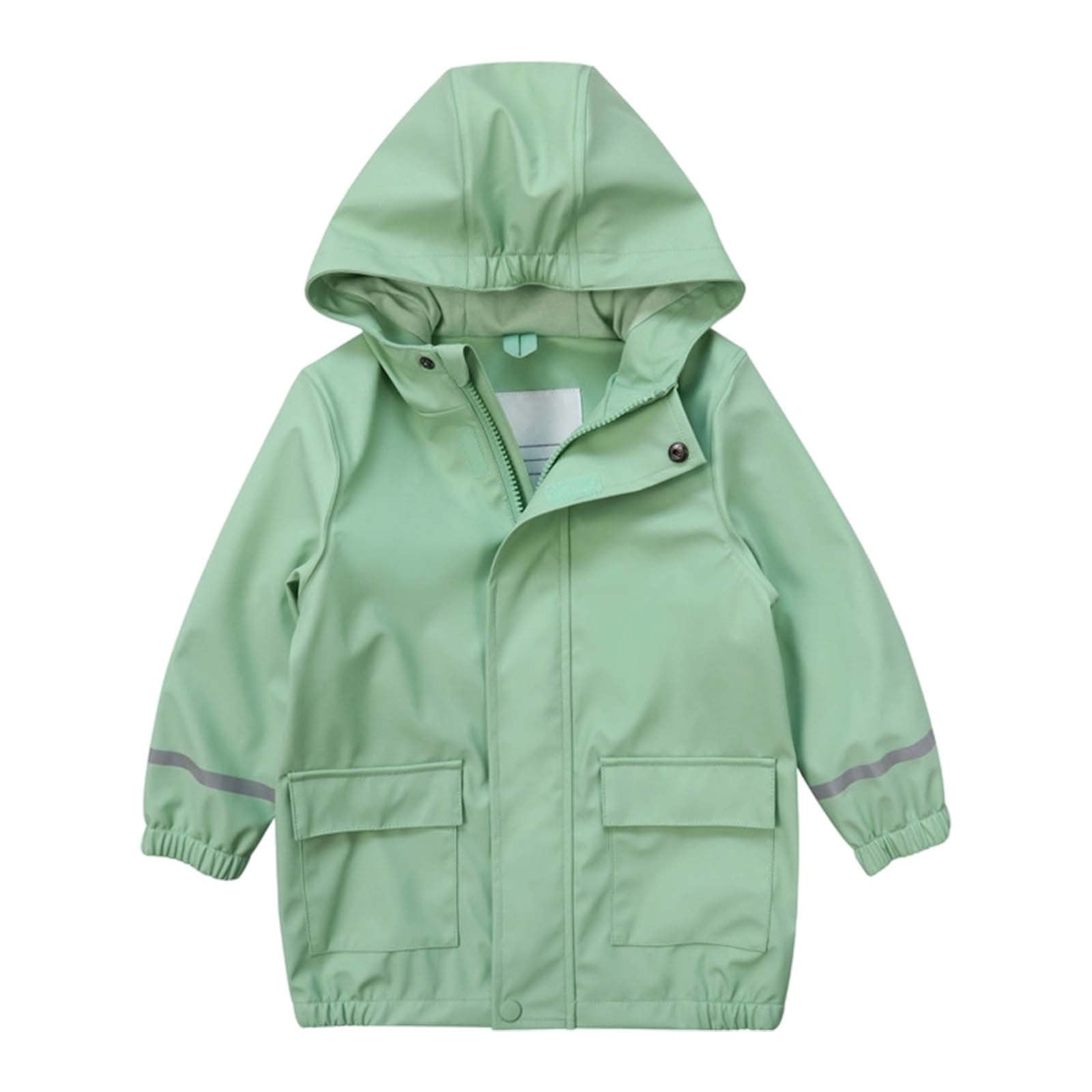 Utlike Kids Rain Jacket Waterproof Raincoat For Boys And Girls Outdoor ...