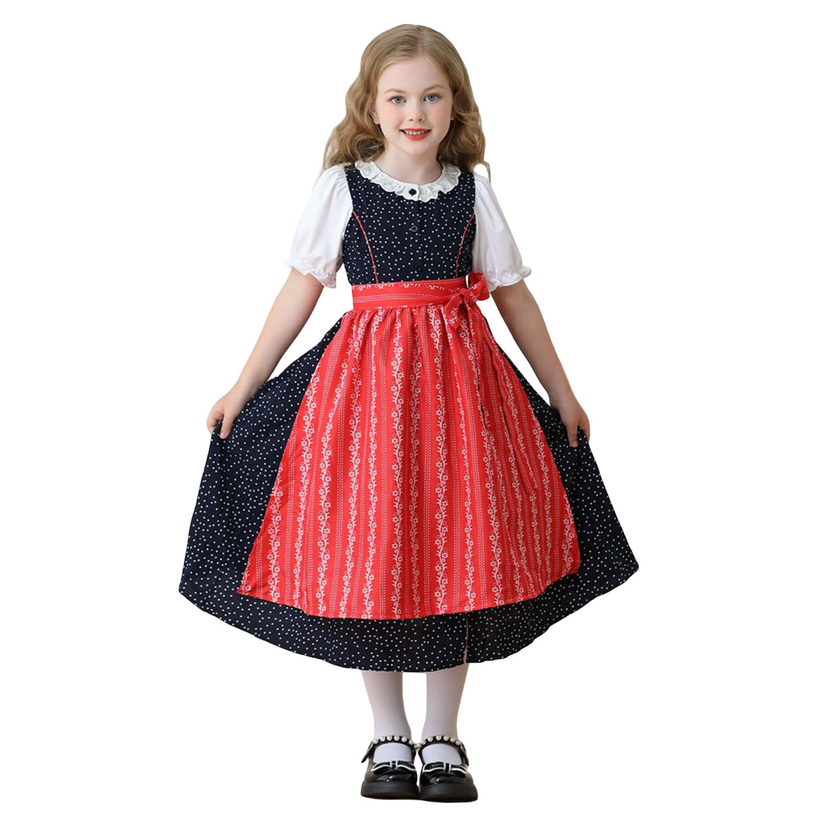 Utlike Summer Dress For Girls Princess Dress Traditional Farmhouse ...