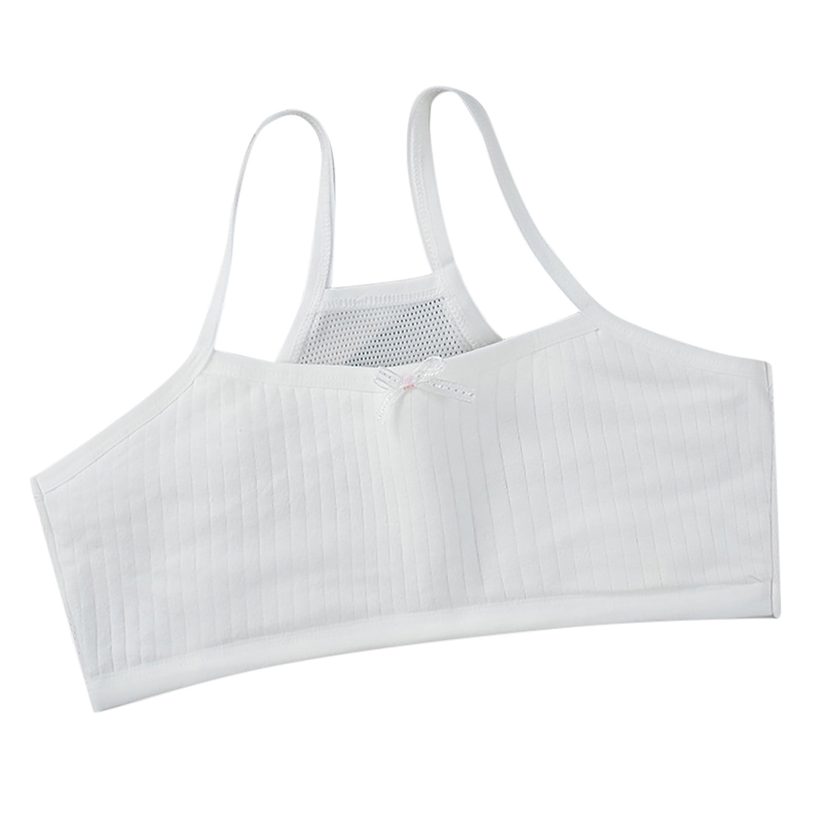 Utlike Teen Girls Sports Bras Elastic Solid Color Seamless Undies Back ...