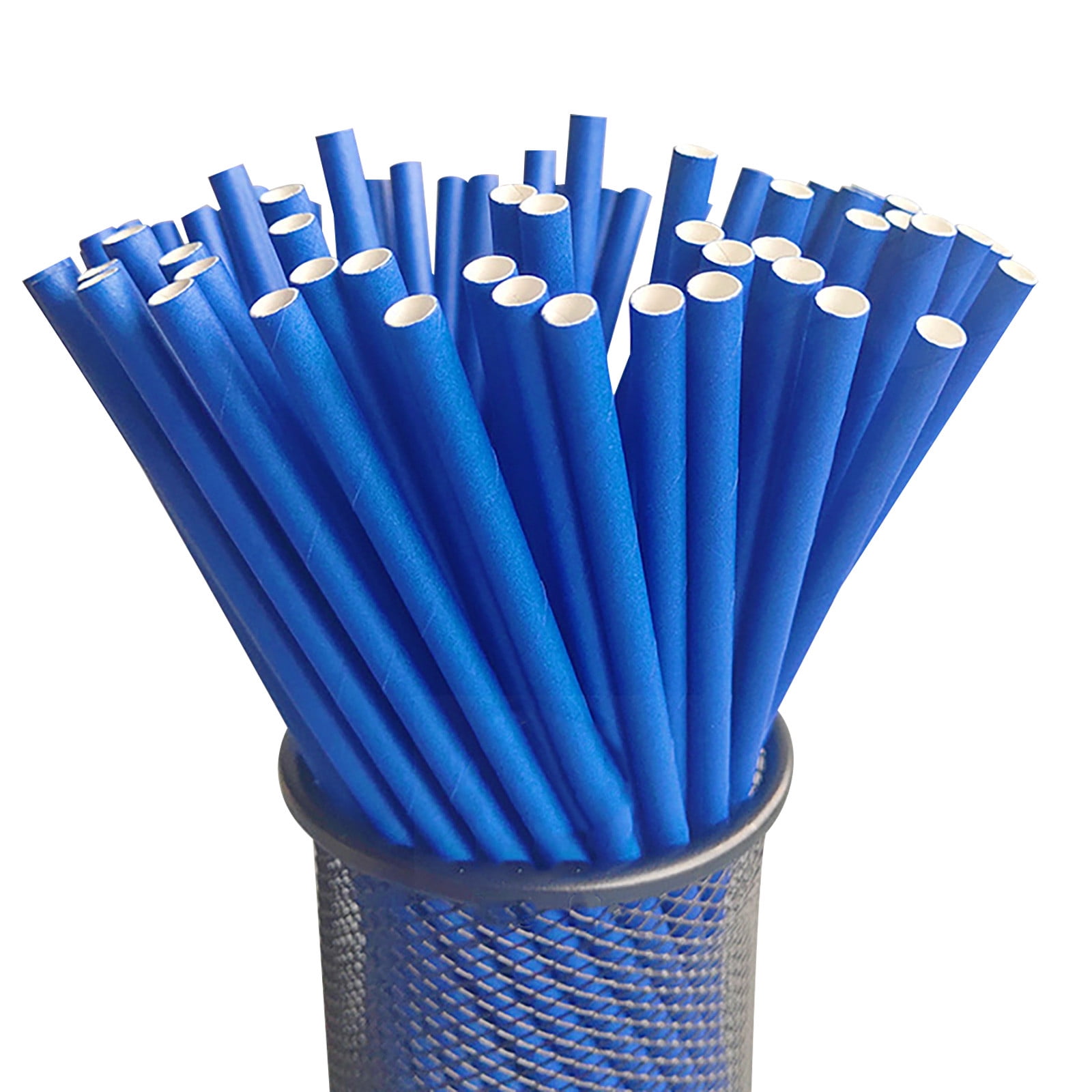 Utoimkio 25 Pack Black Biodegradable Paper Straws Eco-Friendly ...
