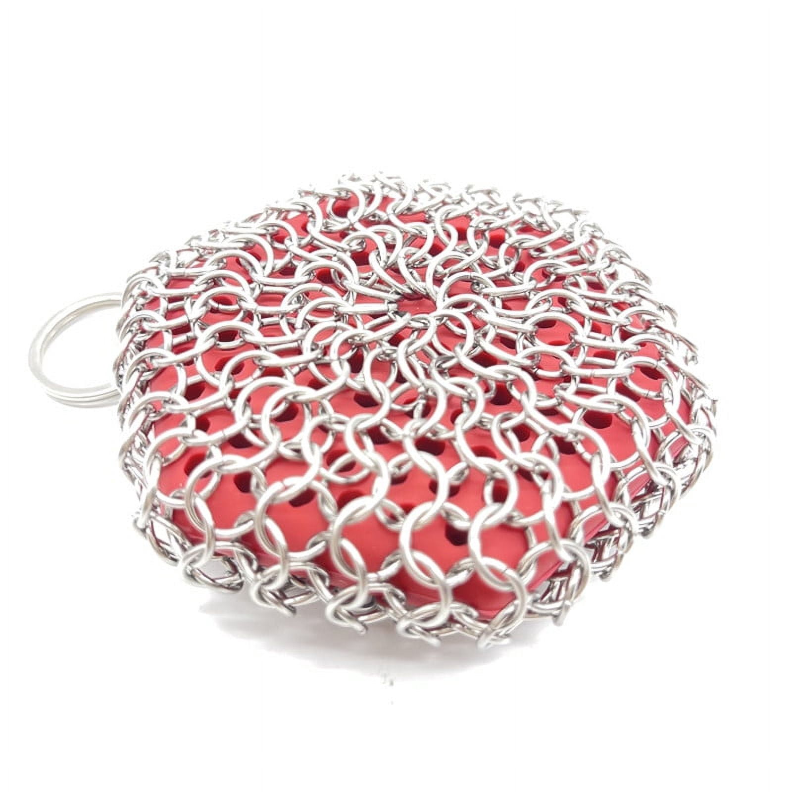 Utoimkio Chainmail Scrubber Brush, Stainless Steel Dense Mesh Scraper ...