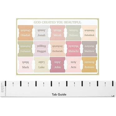 Christian Art Gifts Bible Indexing Tabs for Men & Women: Silver Self ...