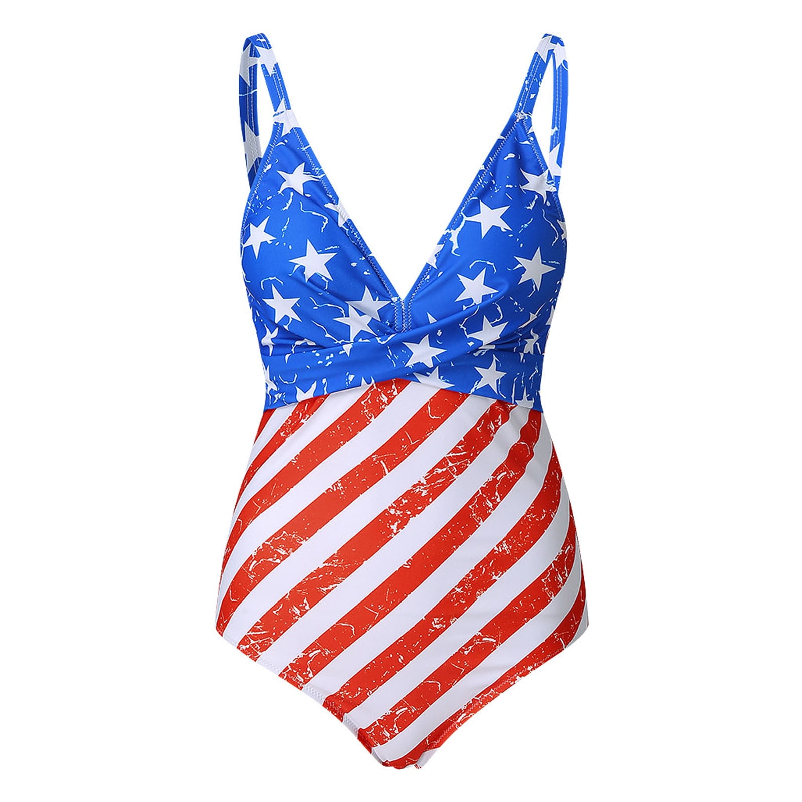 Utoimkio Clearance American Flag One Piece Swimsuit For Women 4th Of