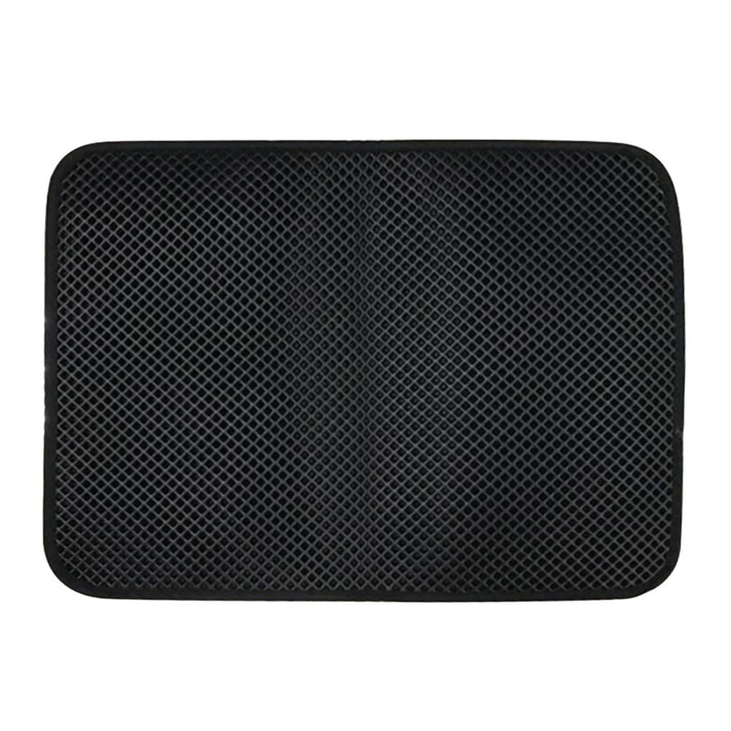Utoimkio Cat Litter Mat Extra Large Litter Box Mat,Double Layer Kitty ...