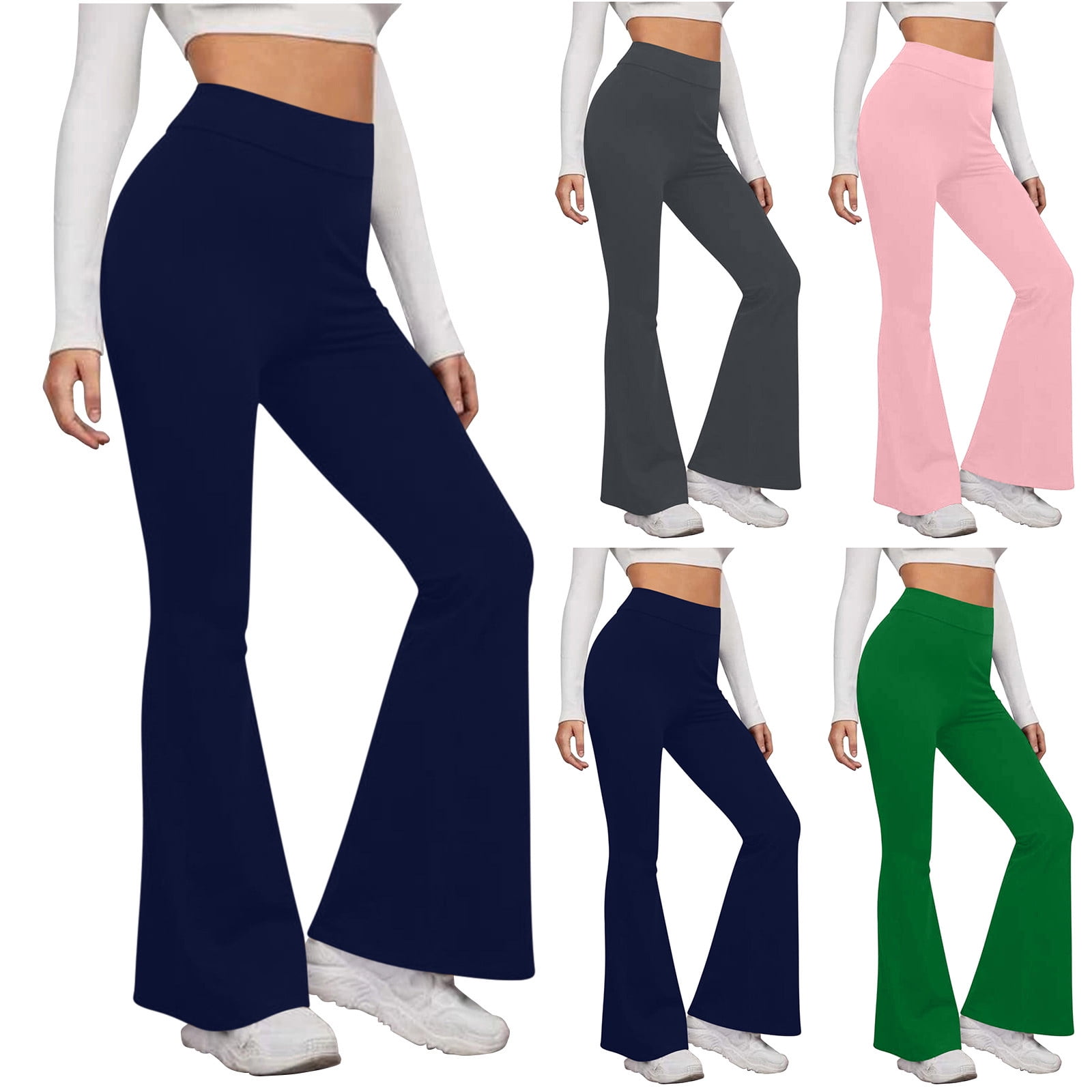 Utoimkio Flare Yoga Pants for Women High Waisted Wide Leg Pants for ...