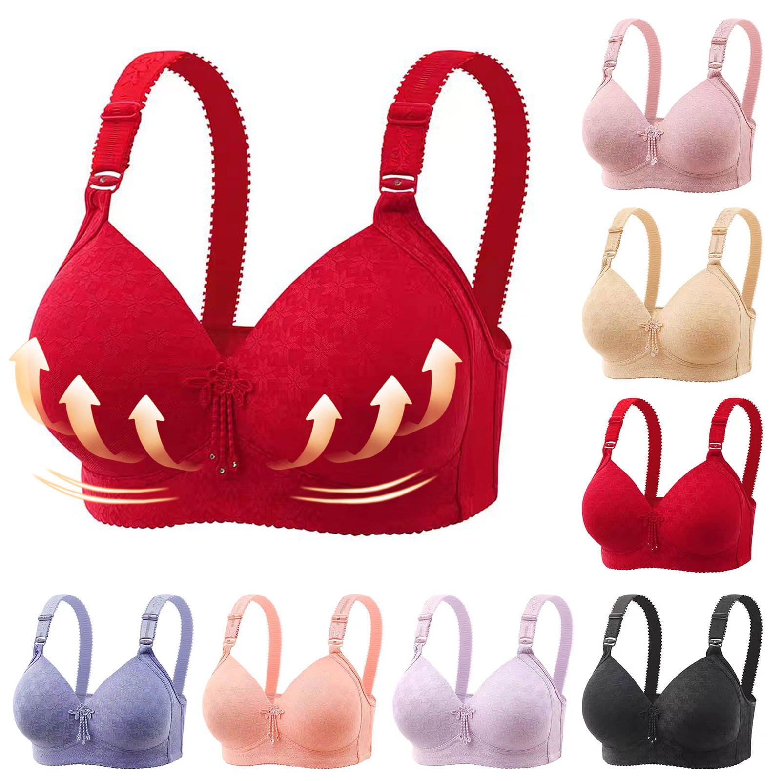 Utoimkio High Support Wireless Bras for Women Full Coverage Comfort ...