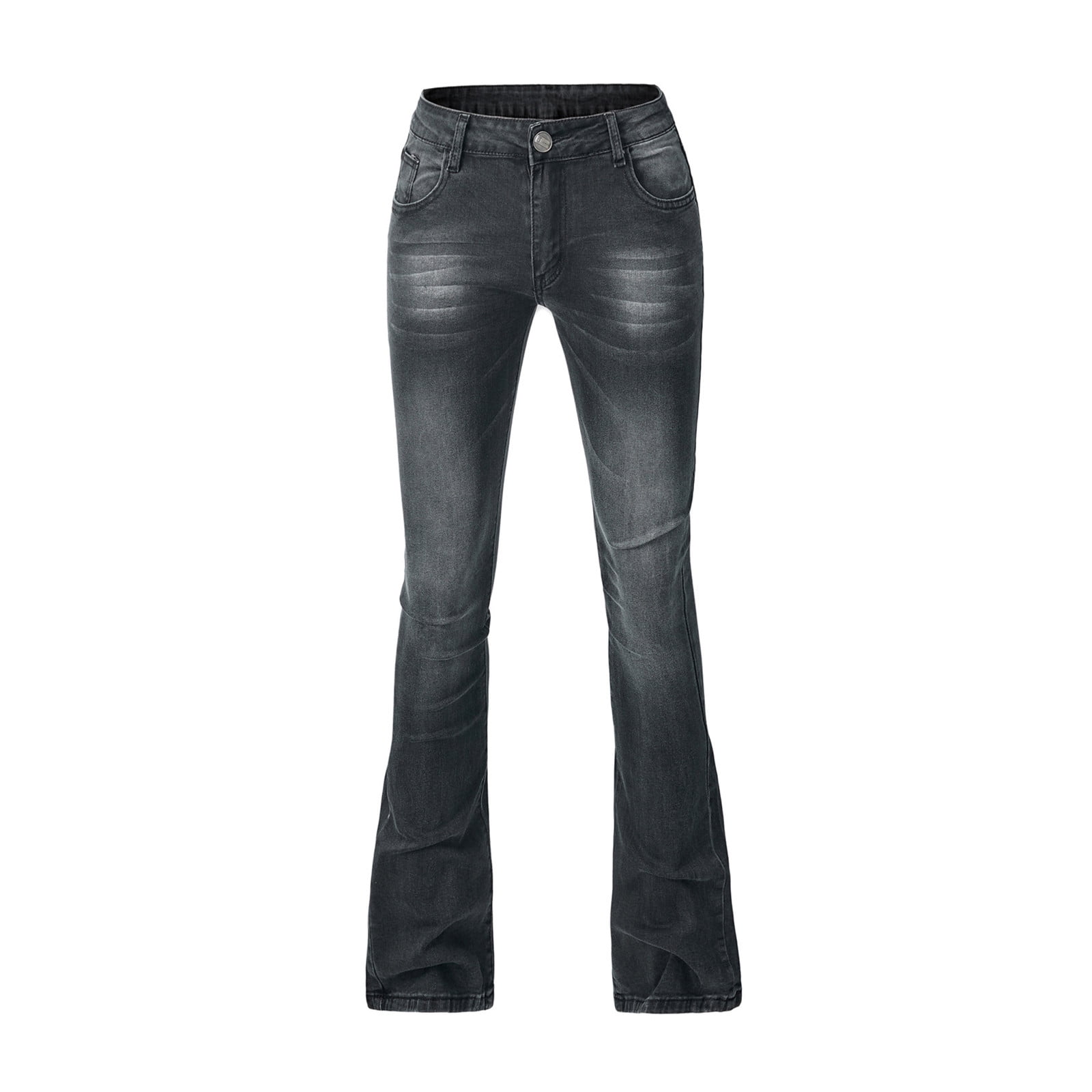 Utoimkio High Waisted Bell Bottom Jeans for Women Flare Stretch Wide ...