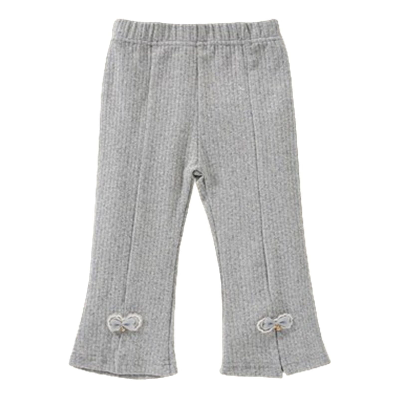 Utoimkio Little Girls Flare Pants Solid Cotton Leggings Bell Bottom ...